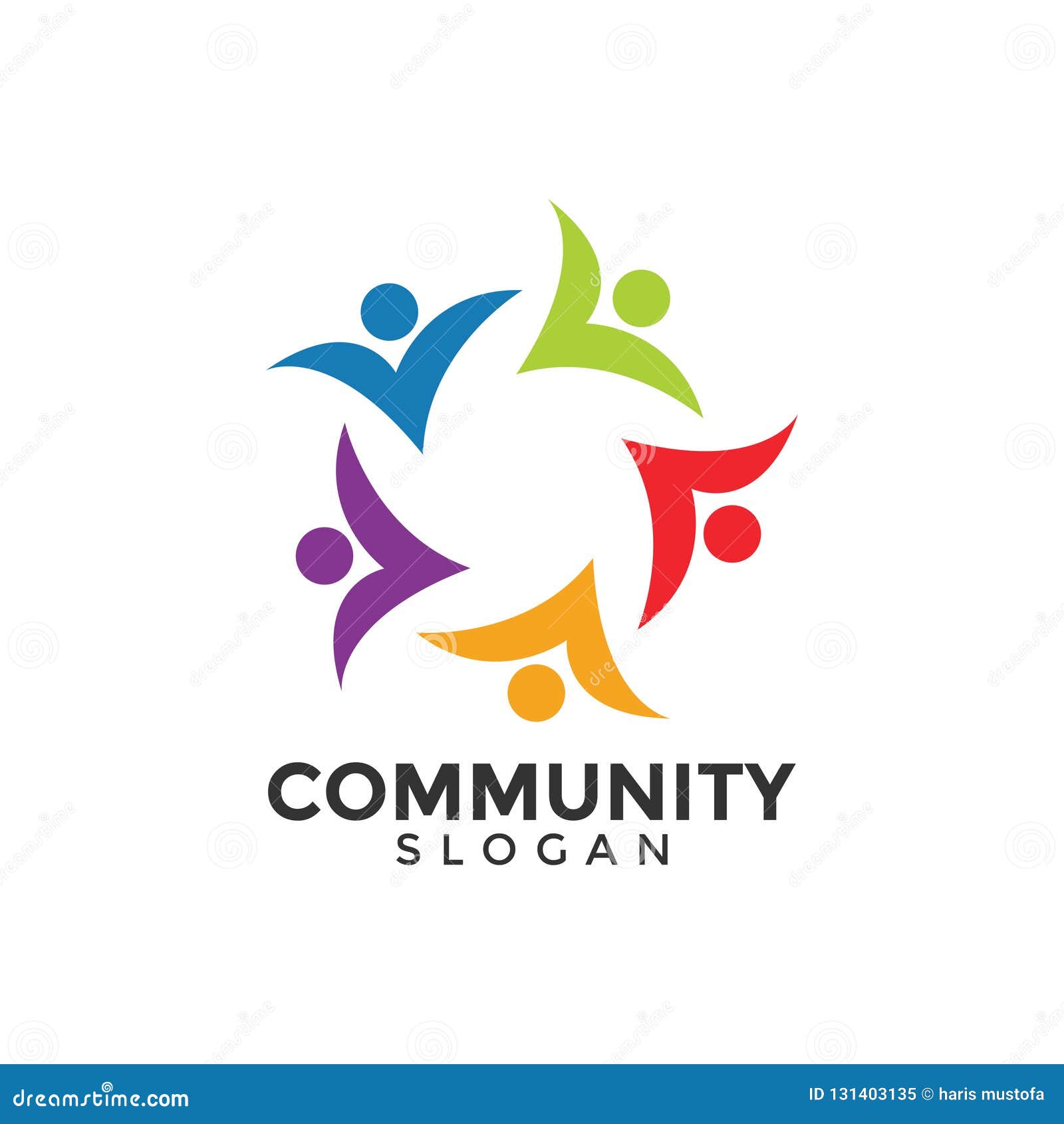 Community People Graphic Design Template Vector Stock Vector ...