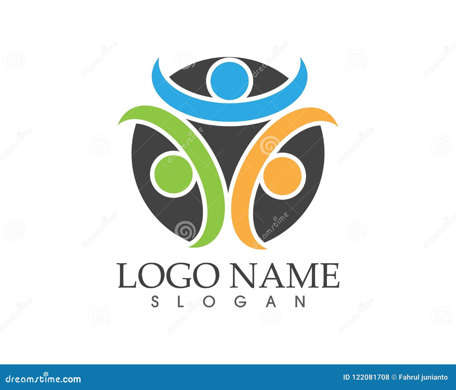 Community People Logo Design Stock Vector - Illustration of design ...