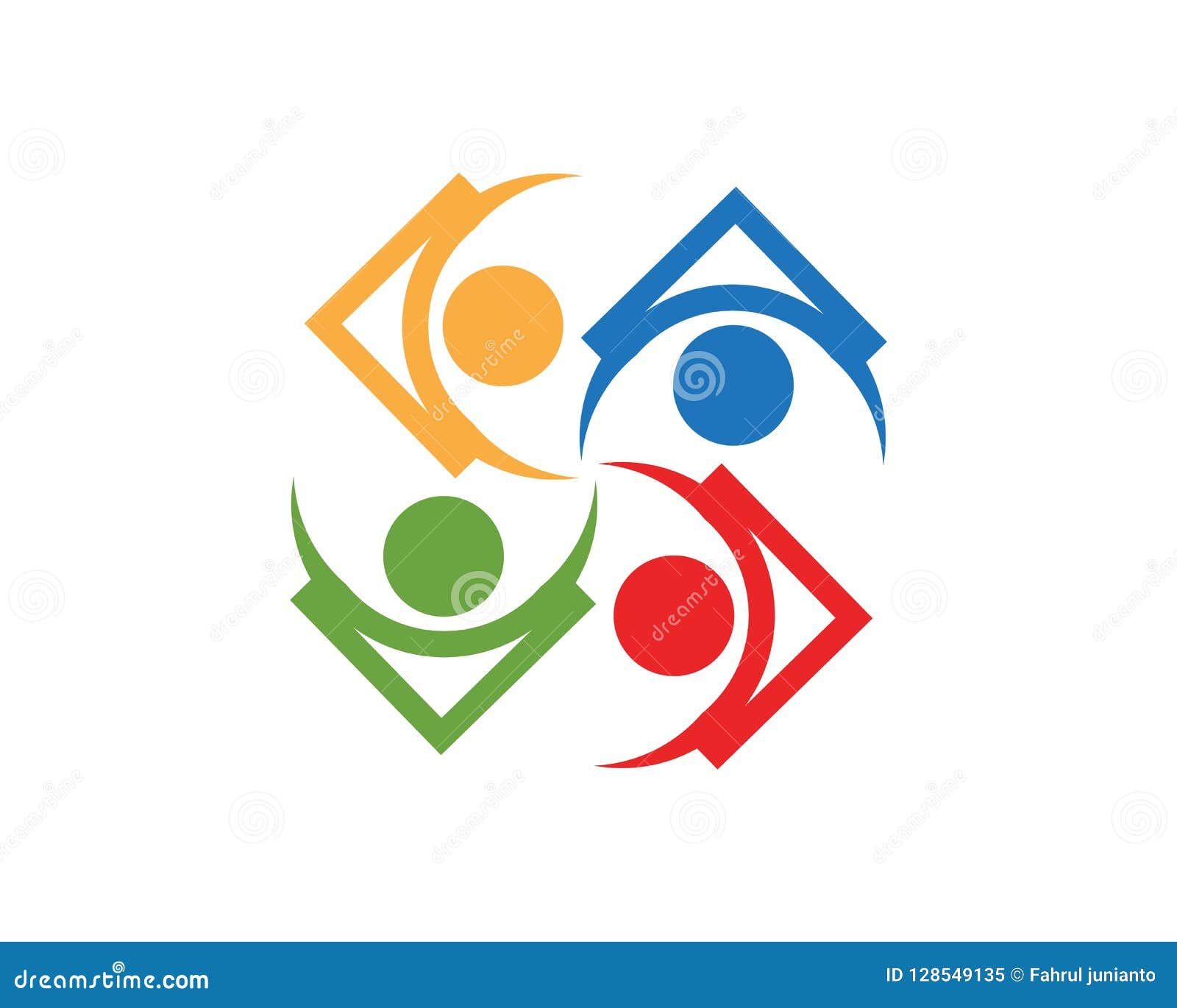 Community People Logo Vector Stock Vector - Illustration of concept ...