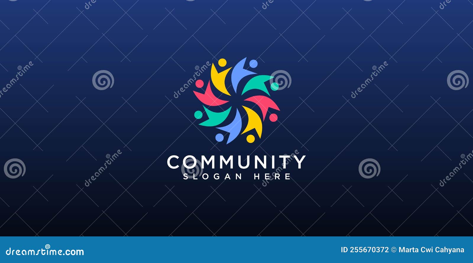 Community People Logo Vector Design Template Stock Vector ...