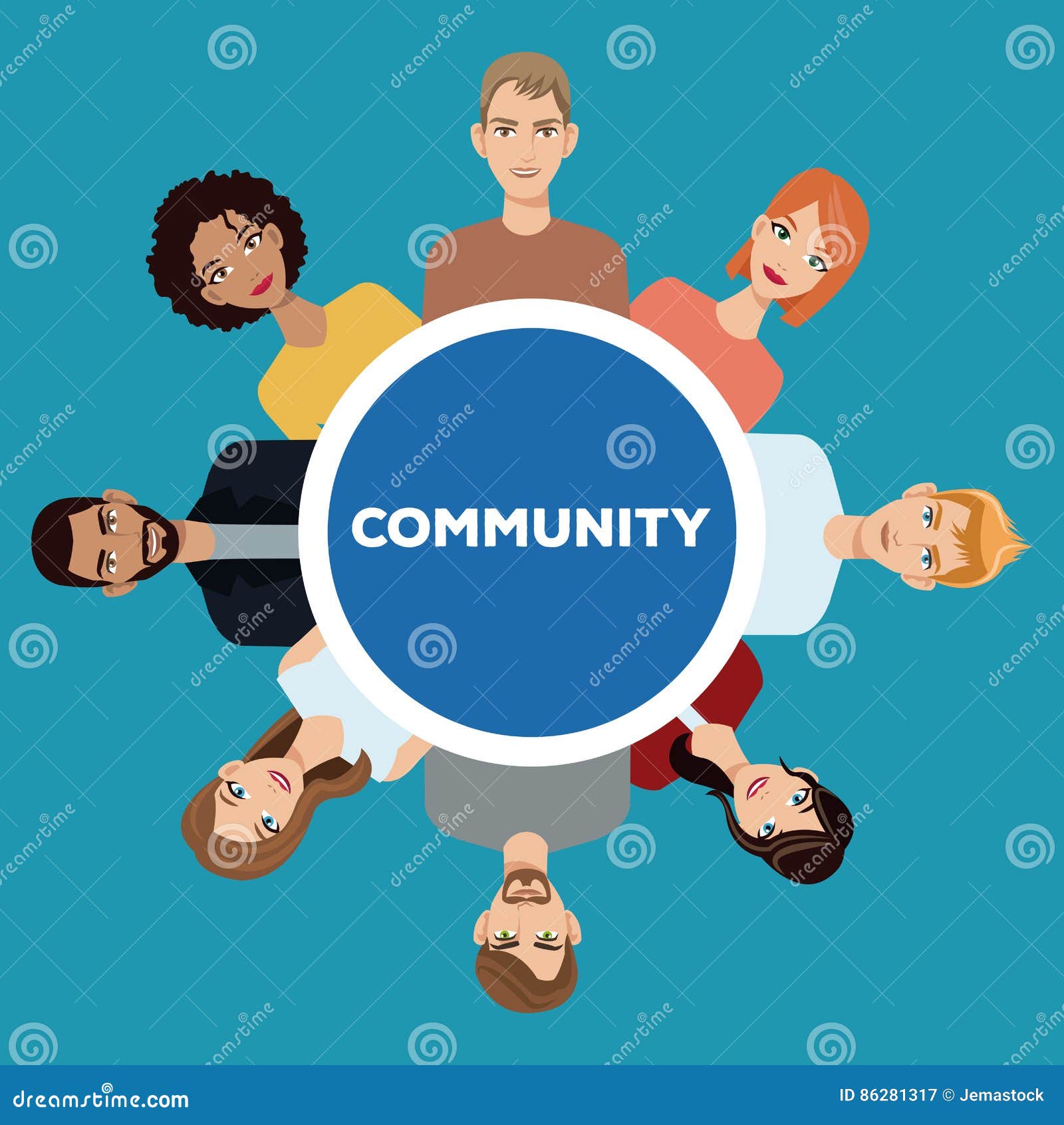 Community People Society Social Stock Vector - Illustration of ...