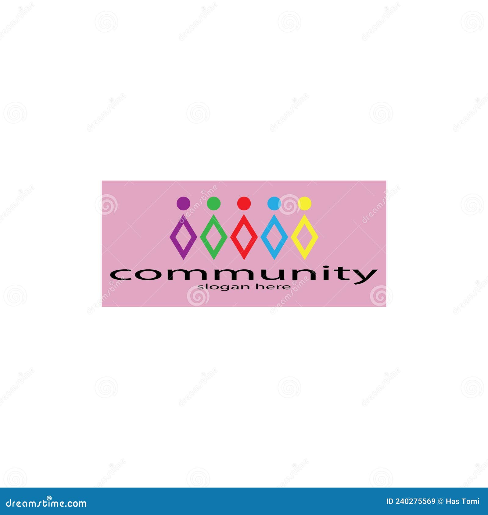 Community Poeple Teamwork Icon Vector Stock Vector - Illustration of ...