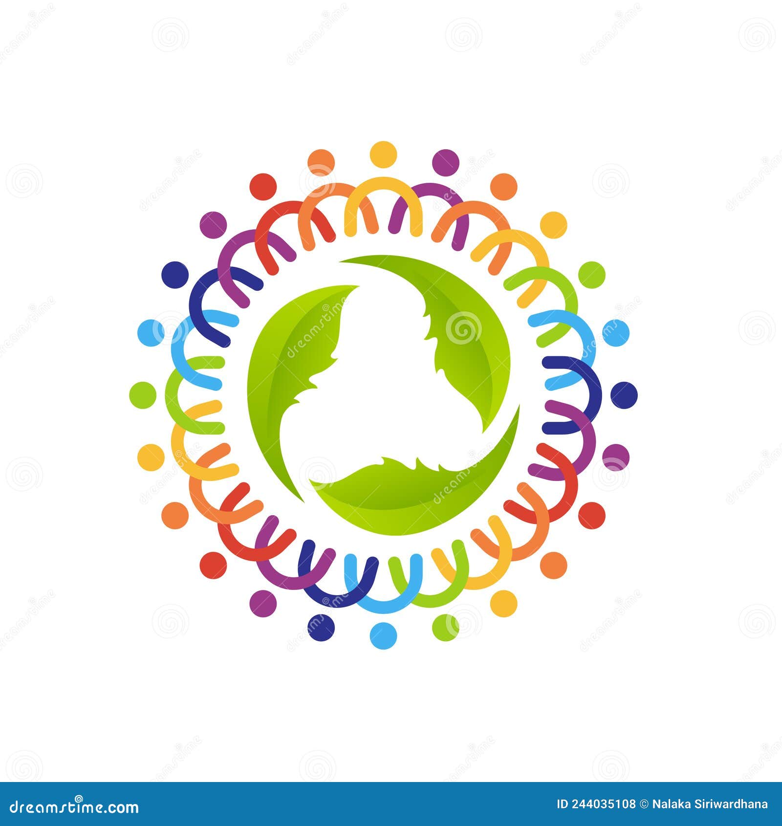 A Community Protection Globe Doing Recycling. Stock Vector ...