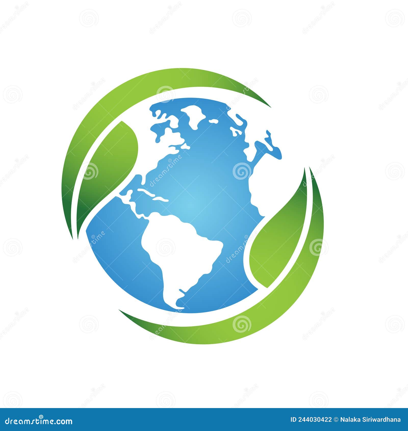 A Community Protection Globe/Earth. Stock Vector - Illustration of leaf ...