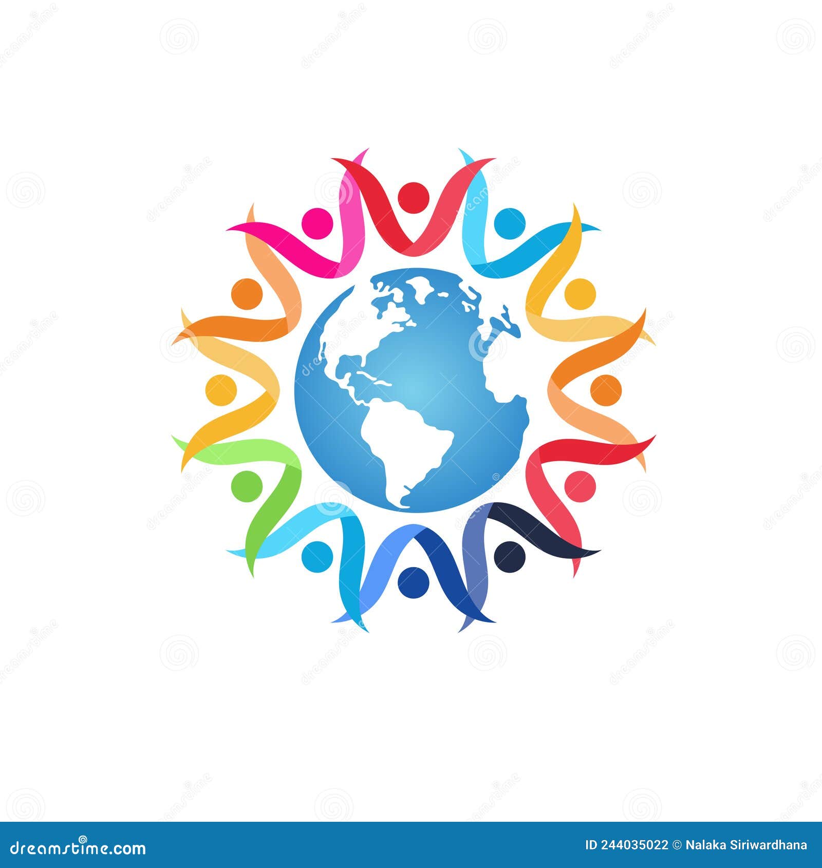 A Community Protection Globe/Earth. Stock Vector - Illustration of ...