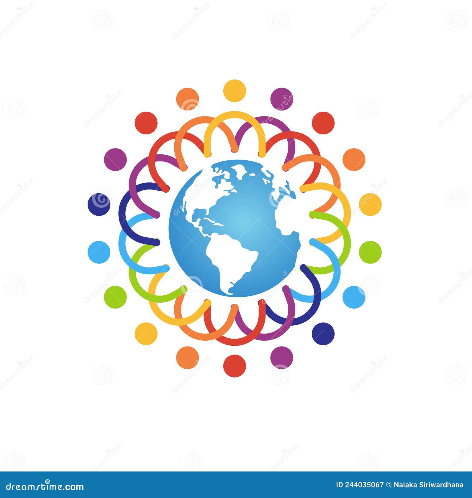 A Community Protection Globe/Earth. Stock Vector - Illustration of ...