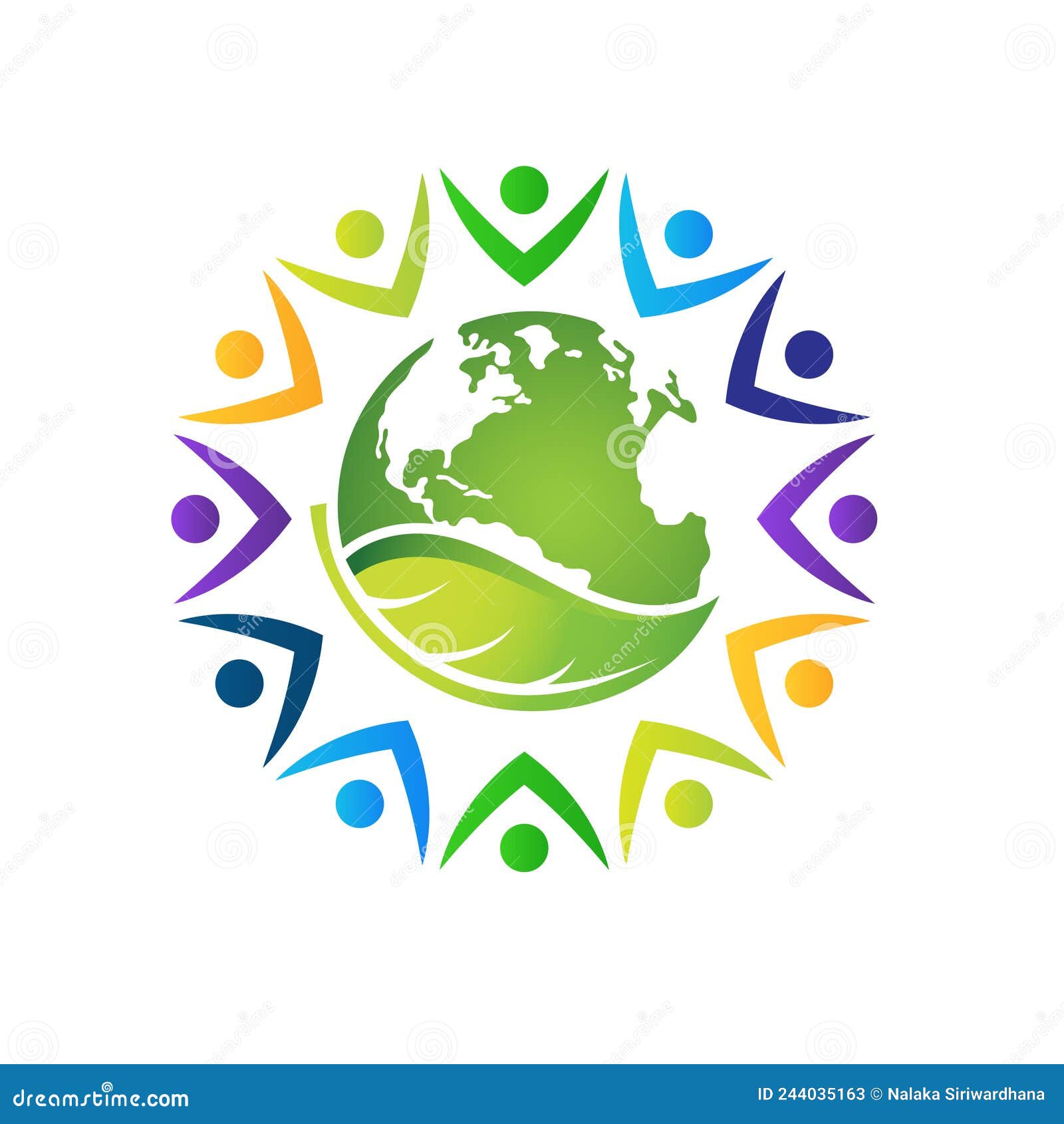 A Community Protection Globe/Earth. Stock Vector - Illustration of ...