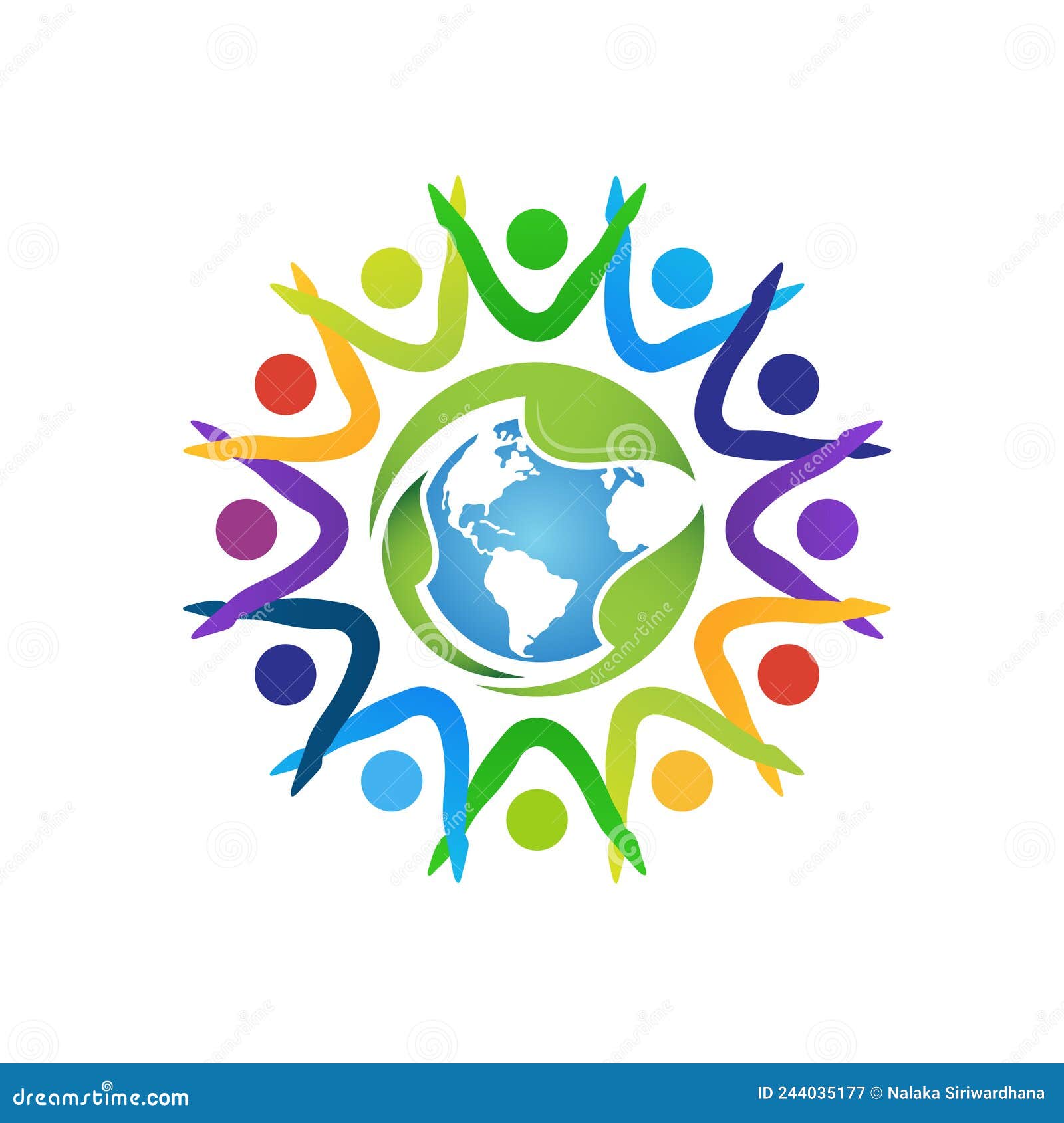 A Community Protection Globe/Earth. Stock Vector - Illustration of ...