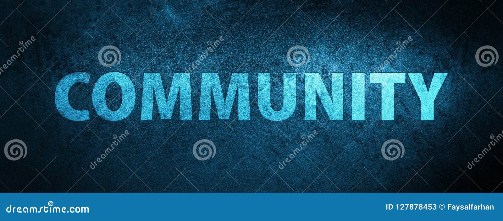 Community Special Blue Banner Background Stock Illustration ...