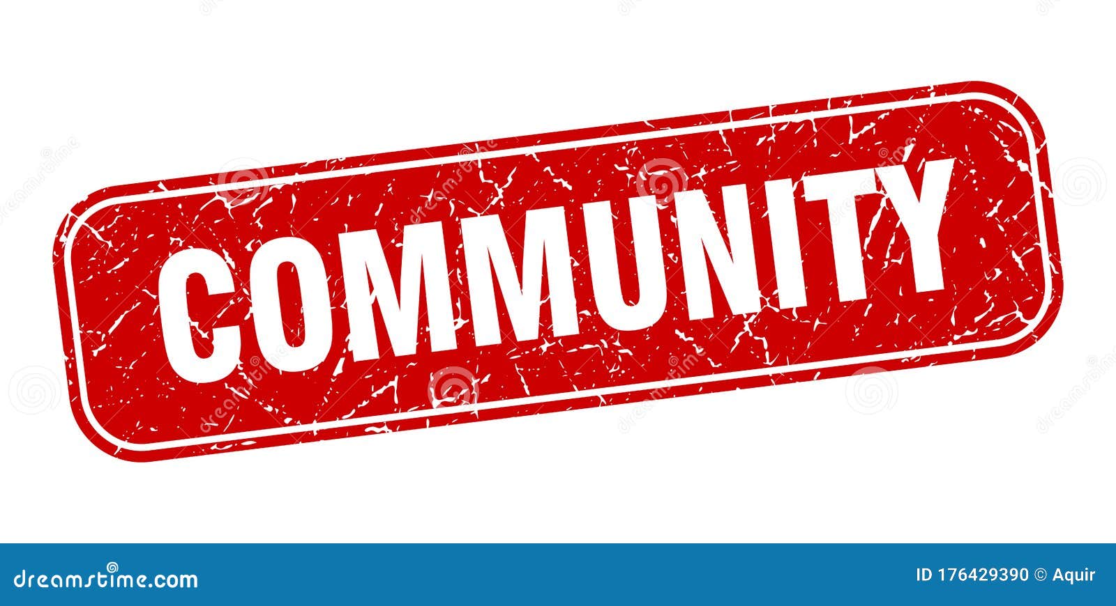 Community Stamp. Community Square Grungy Isolated Sign Stock Vector ...