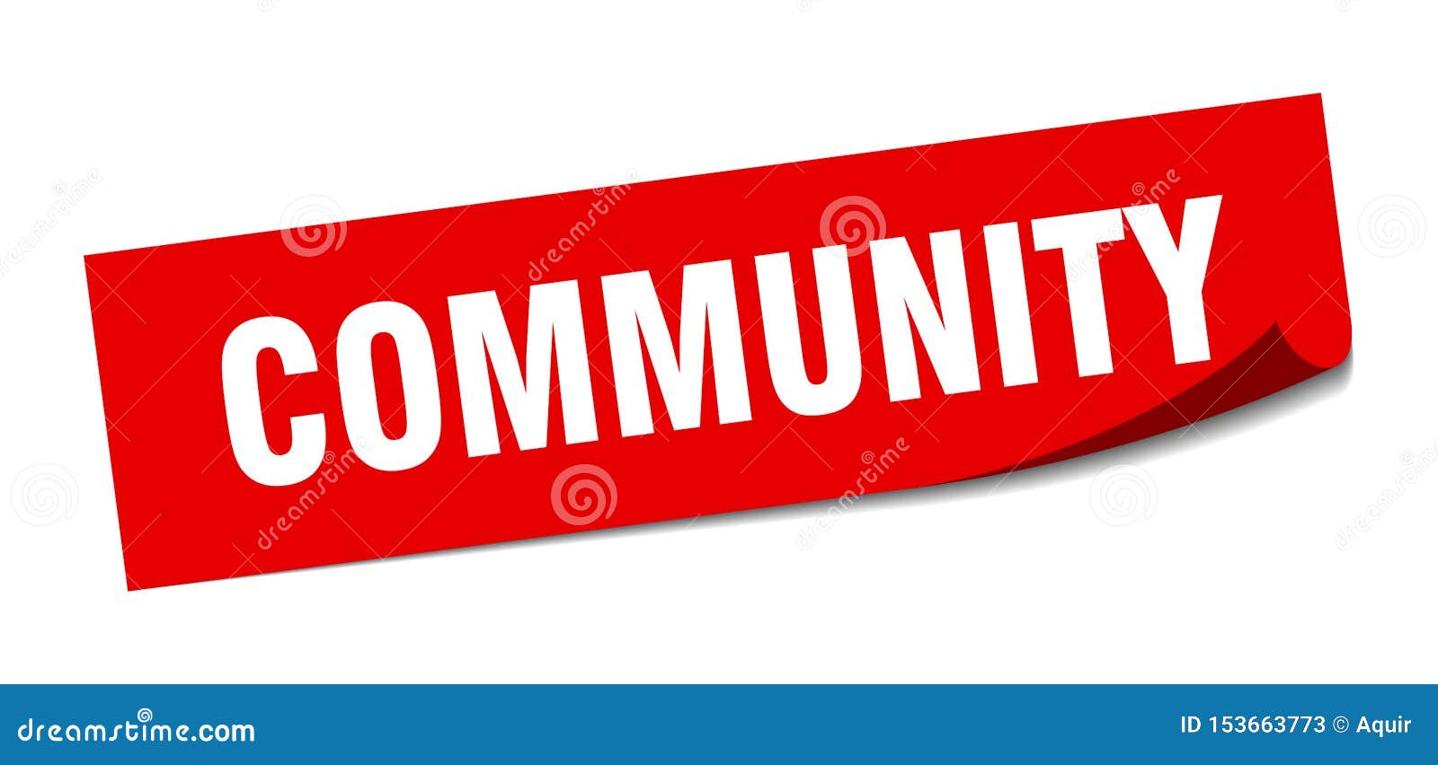 Community sticker. stock vector. Illustration of isolated - 153663773