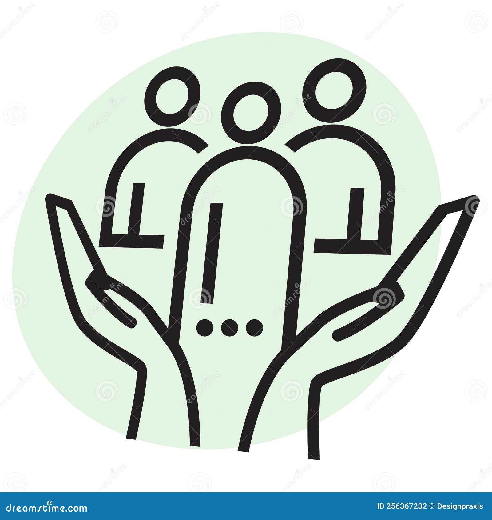 Community Support Icon stock illustration. Illustration of care - 256367232
