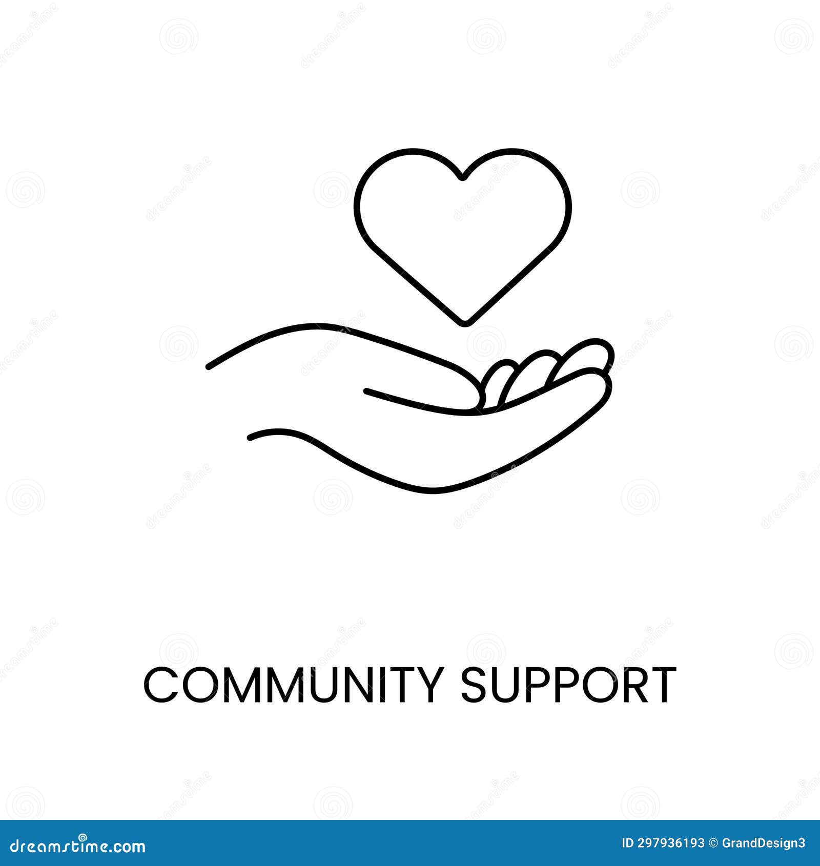 Community Support Line Icon Vector for Diabetes Education Materials ...