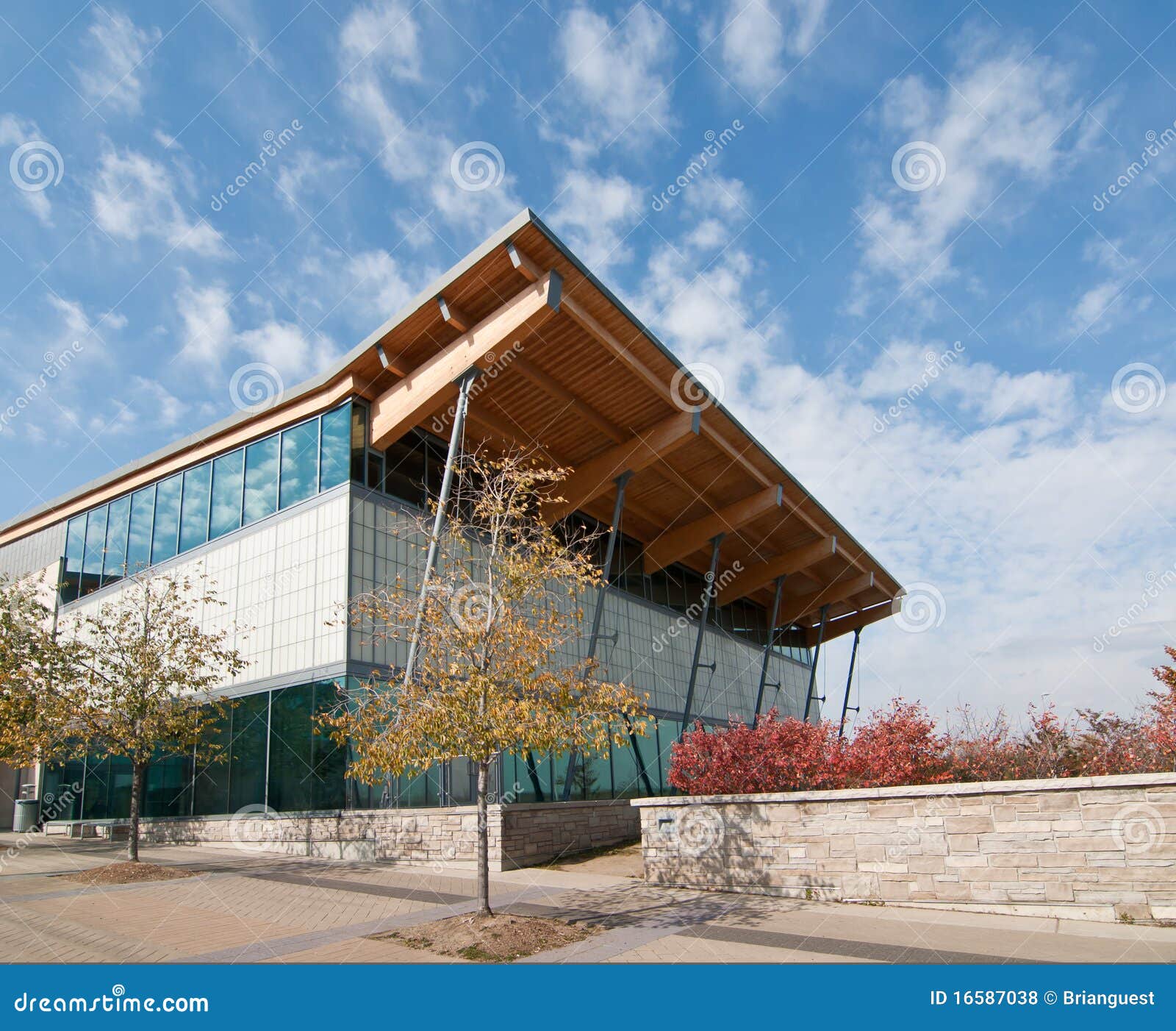 Community Swimming Pool Building Stock Photo - Image of windows, center ...