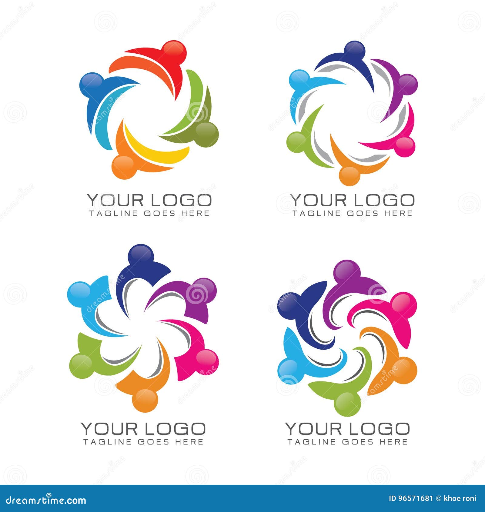 Community and Team Work Logo Stock Vector - Illustration of design ...