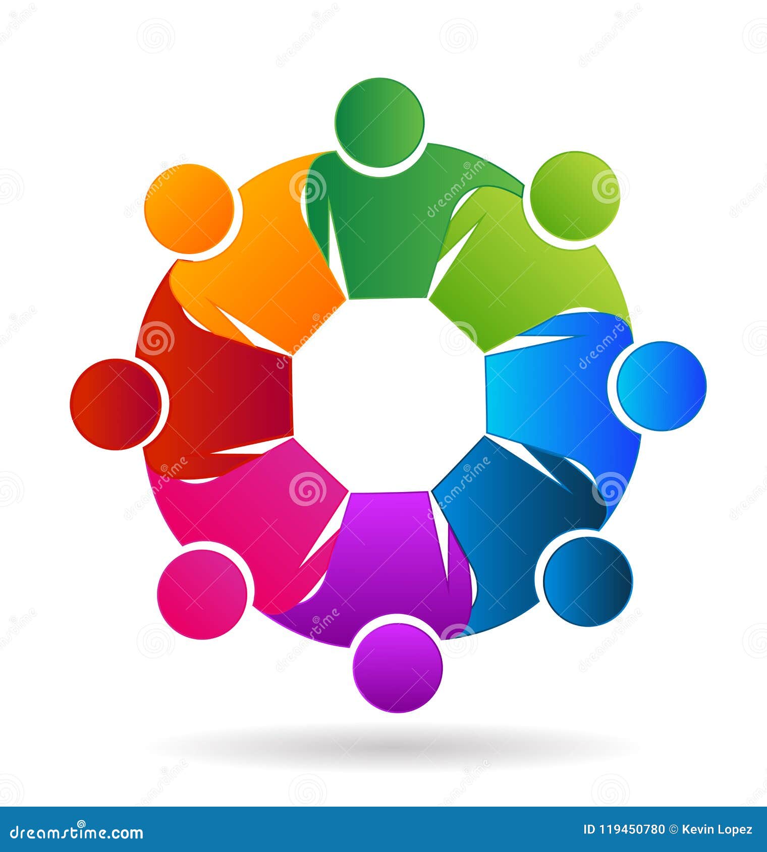 Community Teamwork People Vector Icon Stock Vector - Illustration of ...