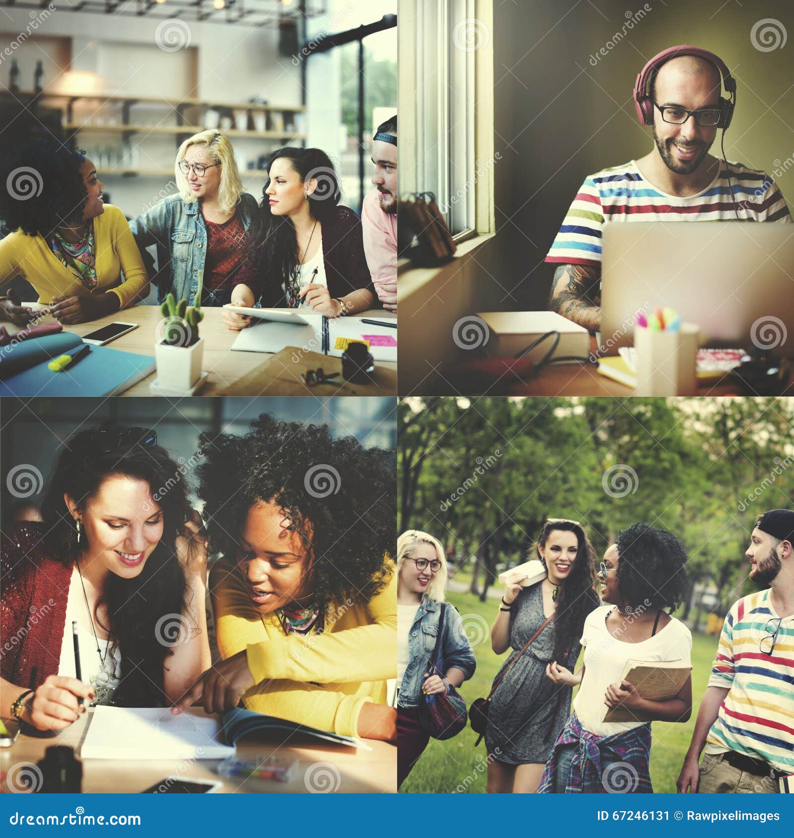 Community Technology Digital Device Together Concept Stock Image ...