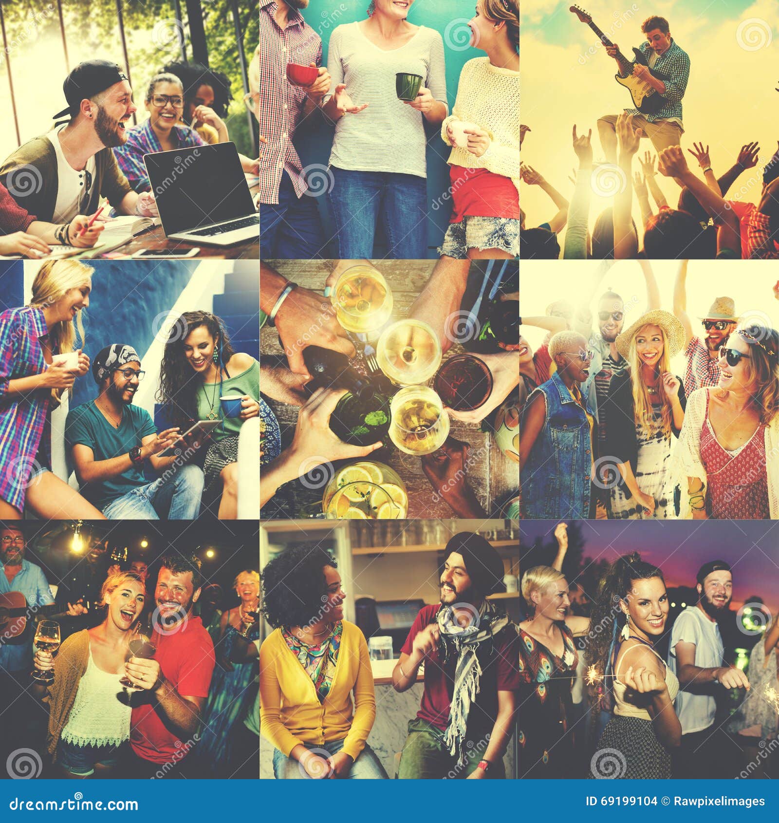 Community Technology Digital Device Together Concept Stock Photo ...