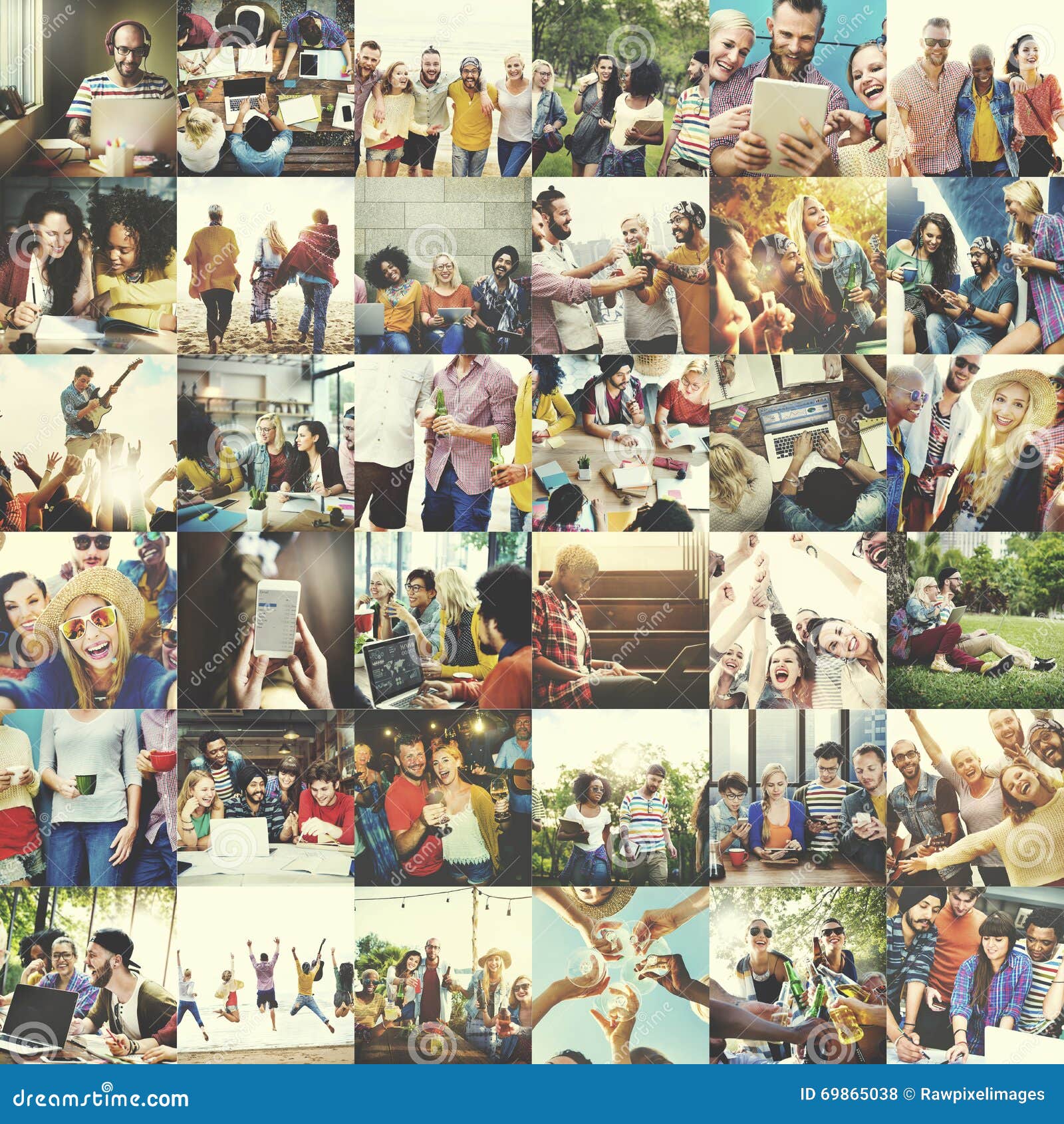 Community Technology Digital Device Together Concept Stock Photo ...