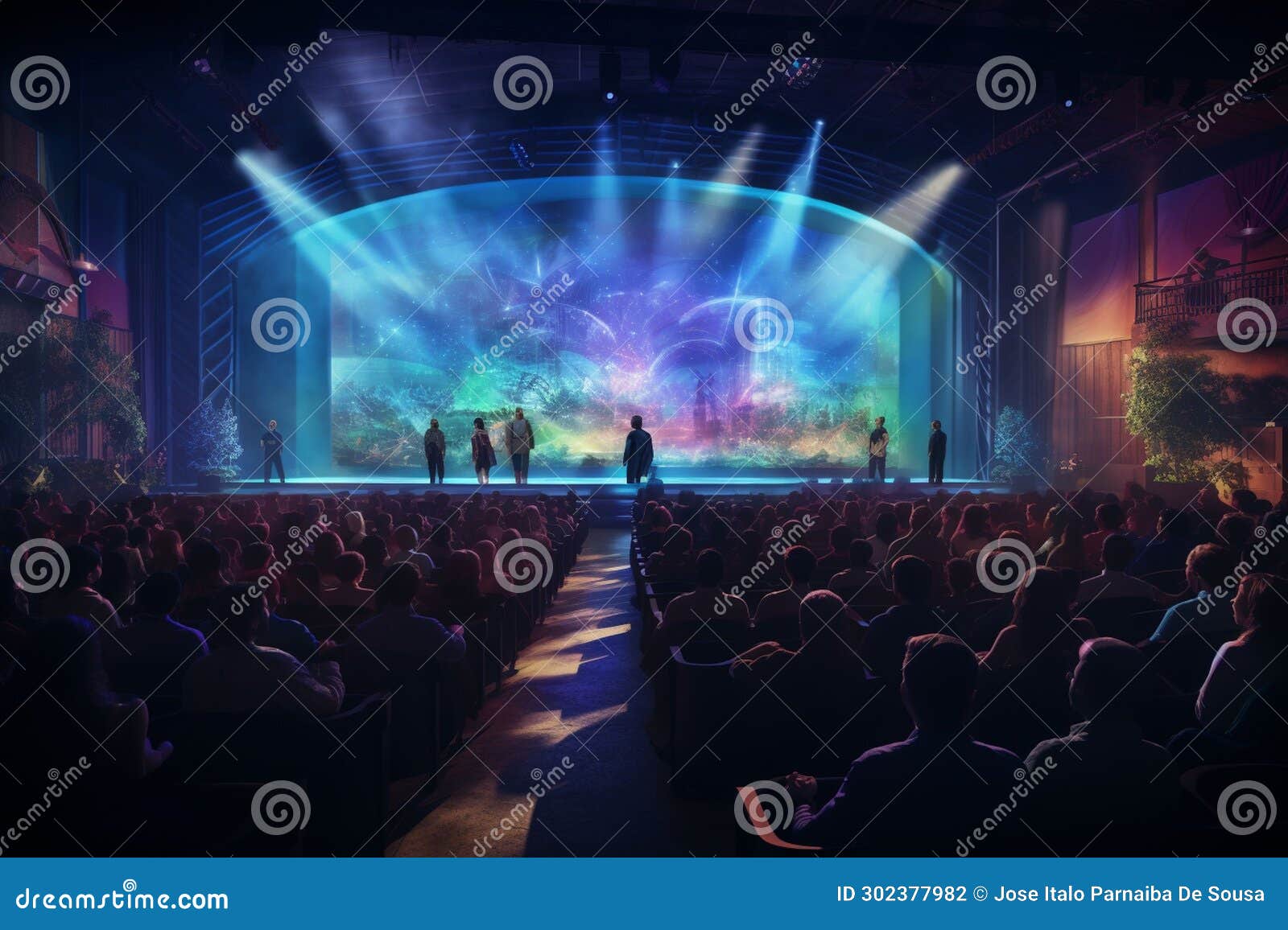 Community Theater Production Engaging Local Stock Illustration ...