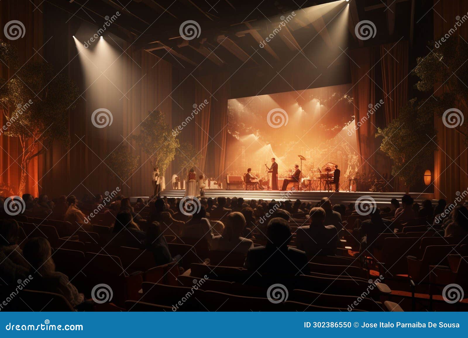 Community Theater Production Engaging Local Stock Illustration ...