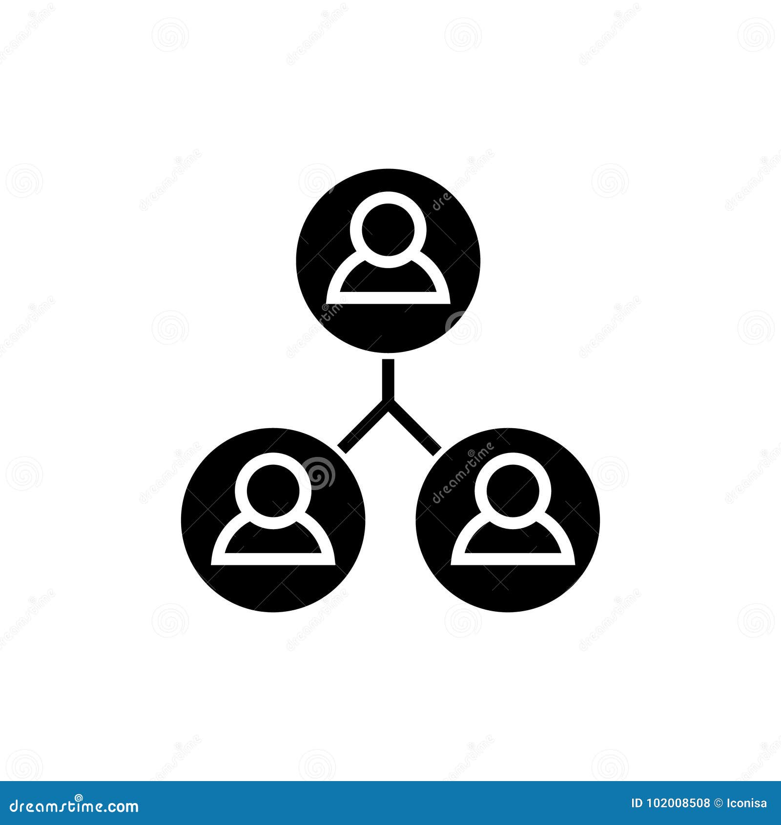 Community Users Icon, Vector Illustration, Black Sign on Isolated ...