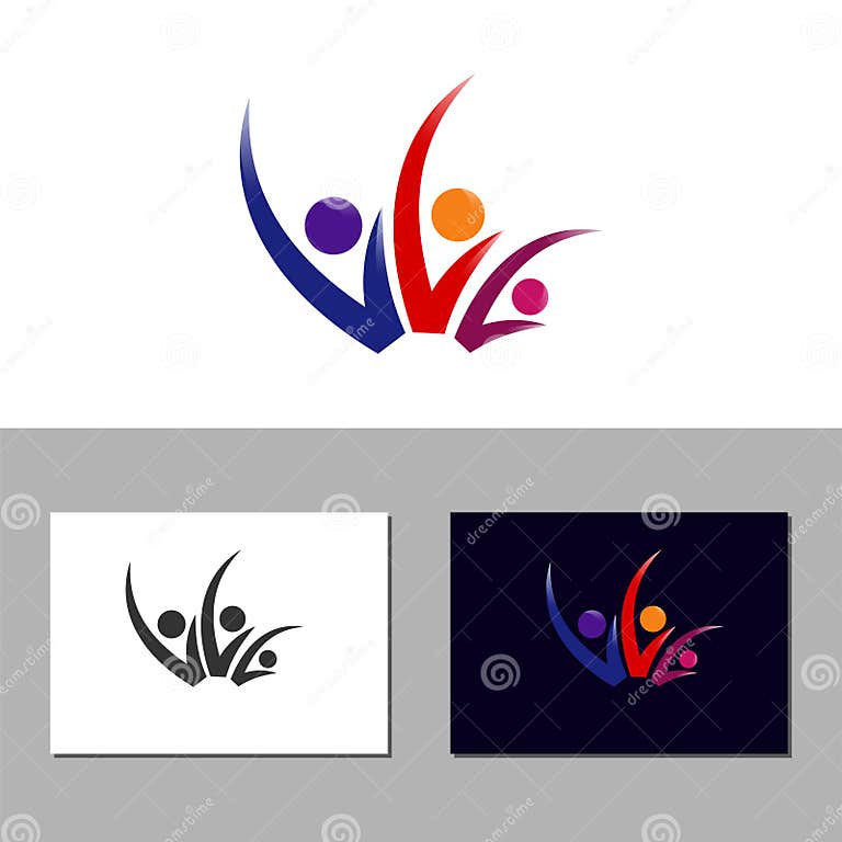 Community Vector Design Template Illustration Stock Vector ...