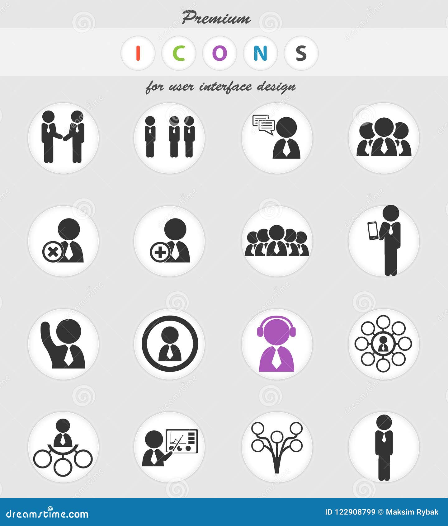 Community icon set stock vector. Illustration of people - 122908799