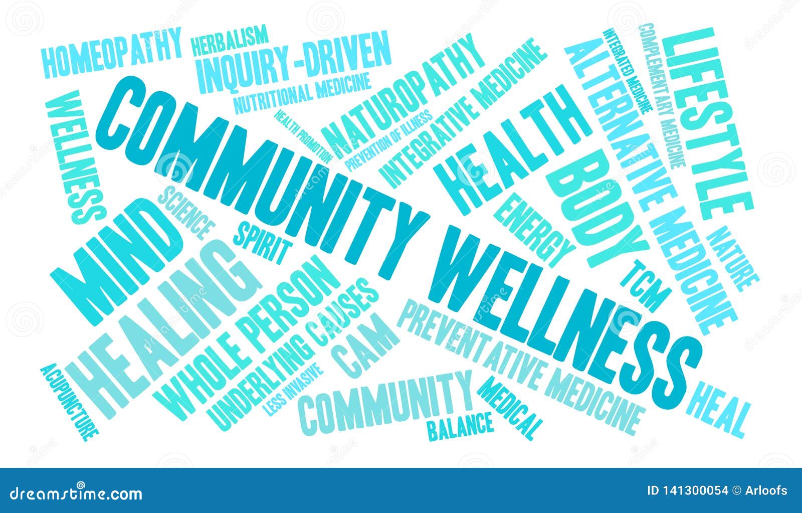 Community Wellness Word Cloud Stock Vector - Illustration of medicine ...