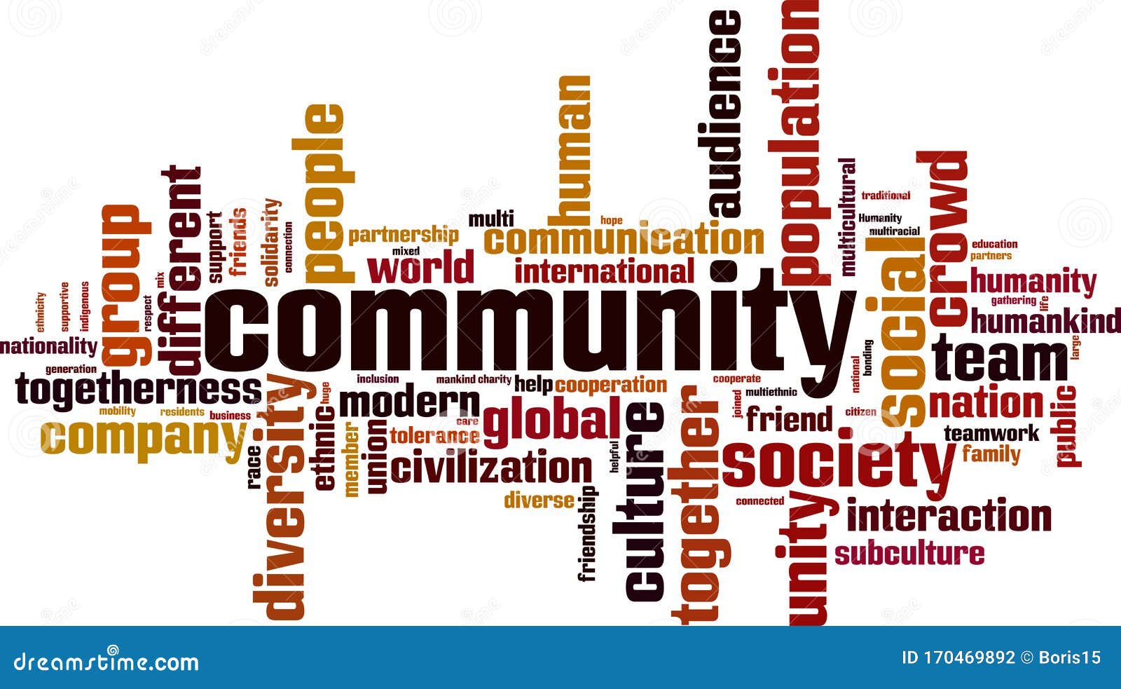 Community word cloud stock vector. Illustration of nationality - 170469892