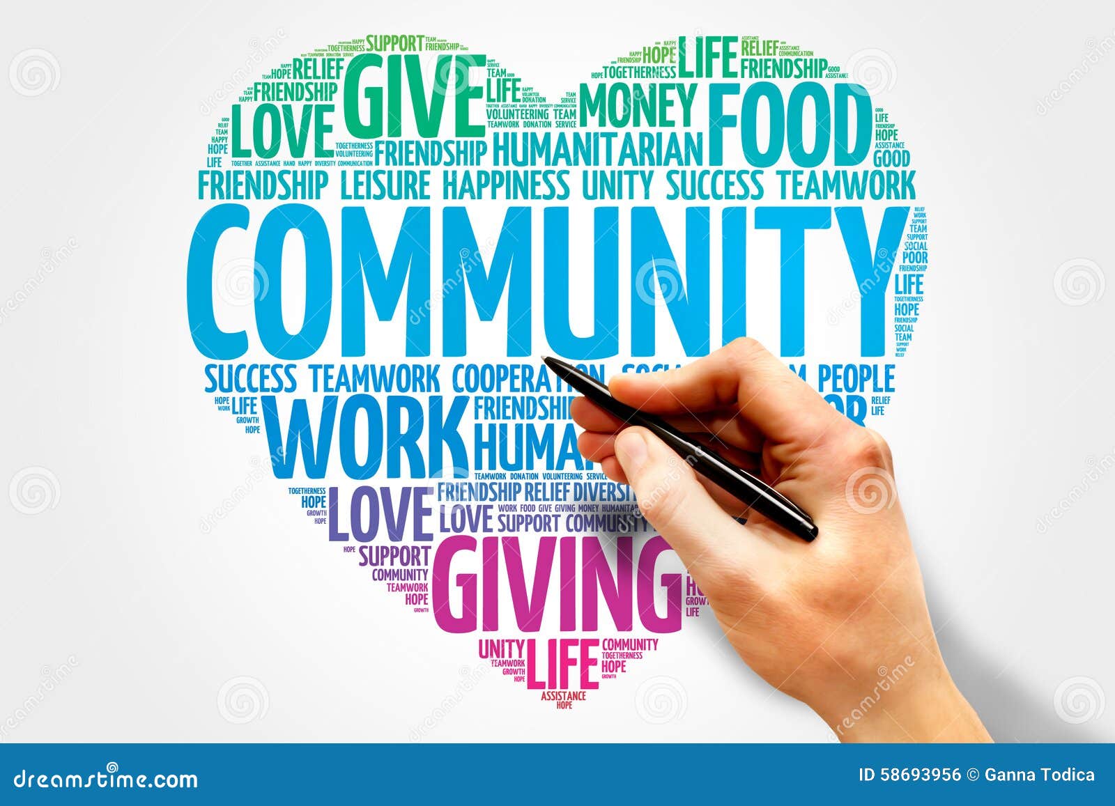 Community stock photo. Image of donation, group, communication - 58693956