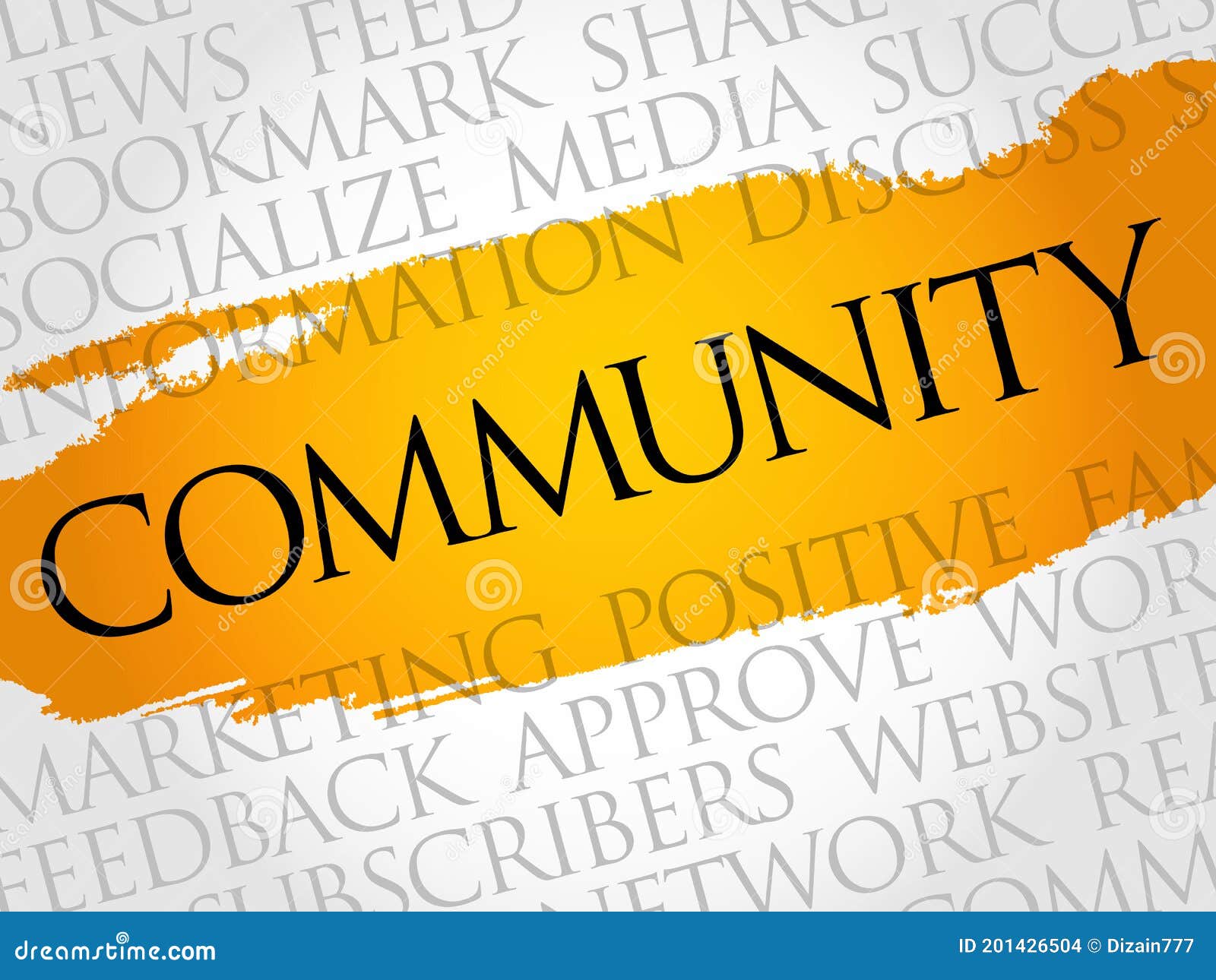 Community word cloud stock illustration. Illustration of cooperation ...
