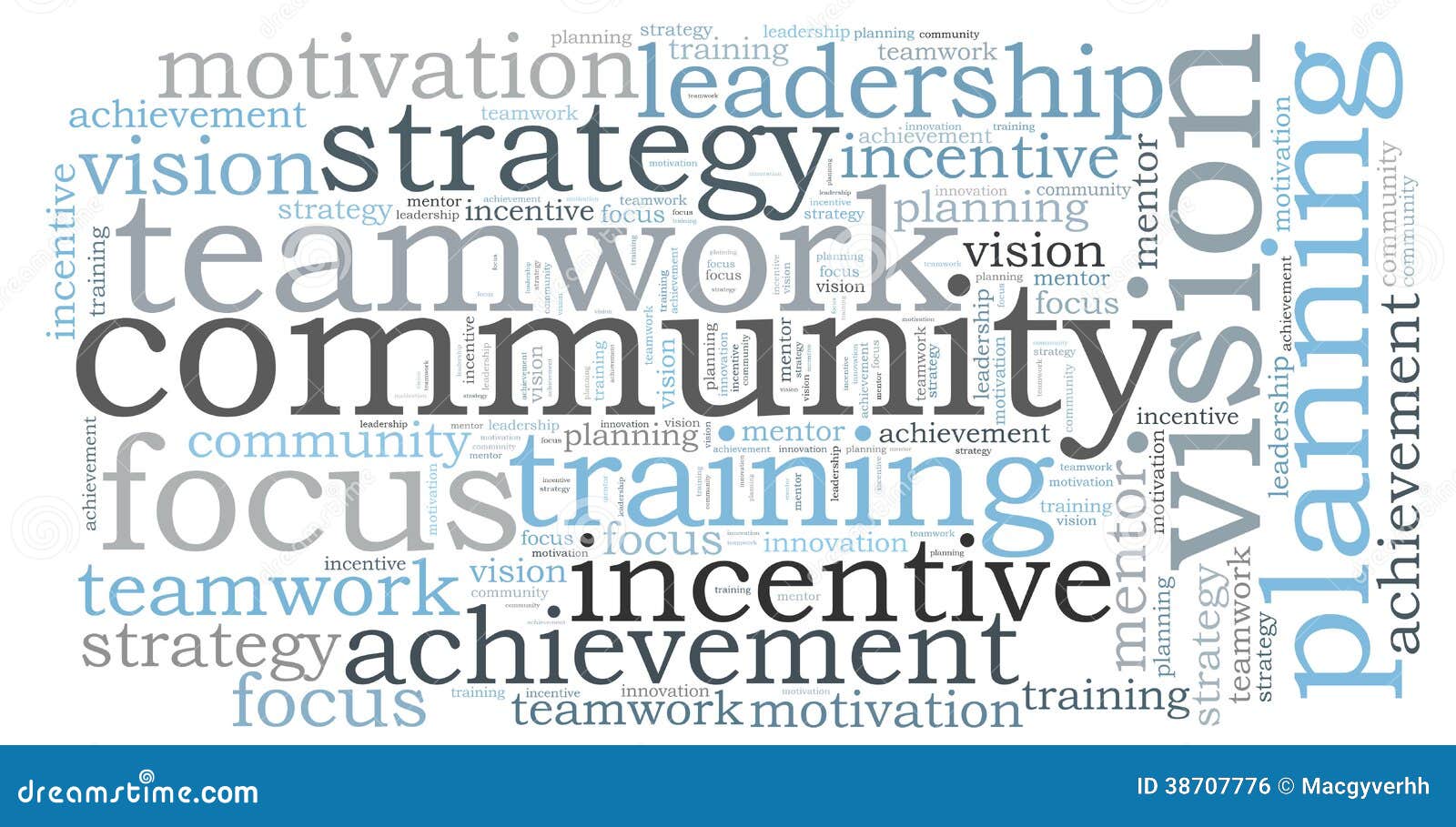 COMMUNITY word cloud stock illustration. Illustration of communication ...