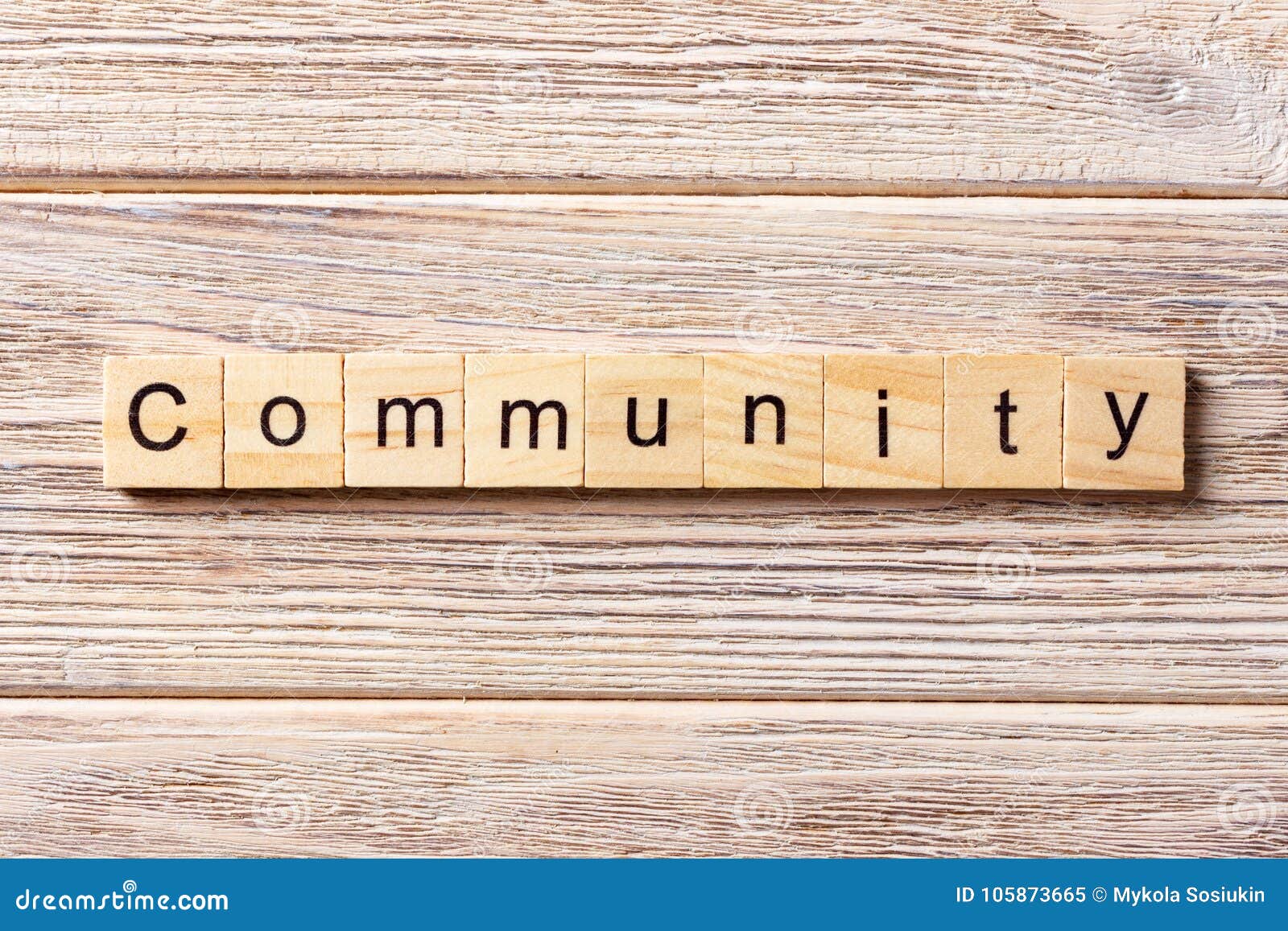 Community Word Written on Wood Block. Community Text on Table, Concept ...
