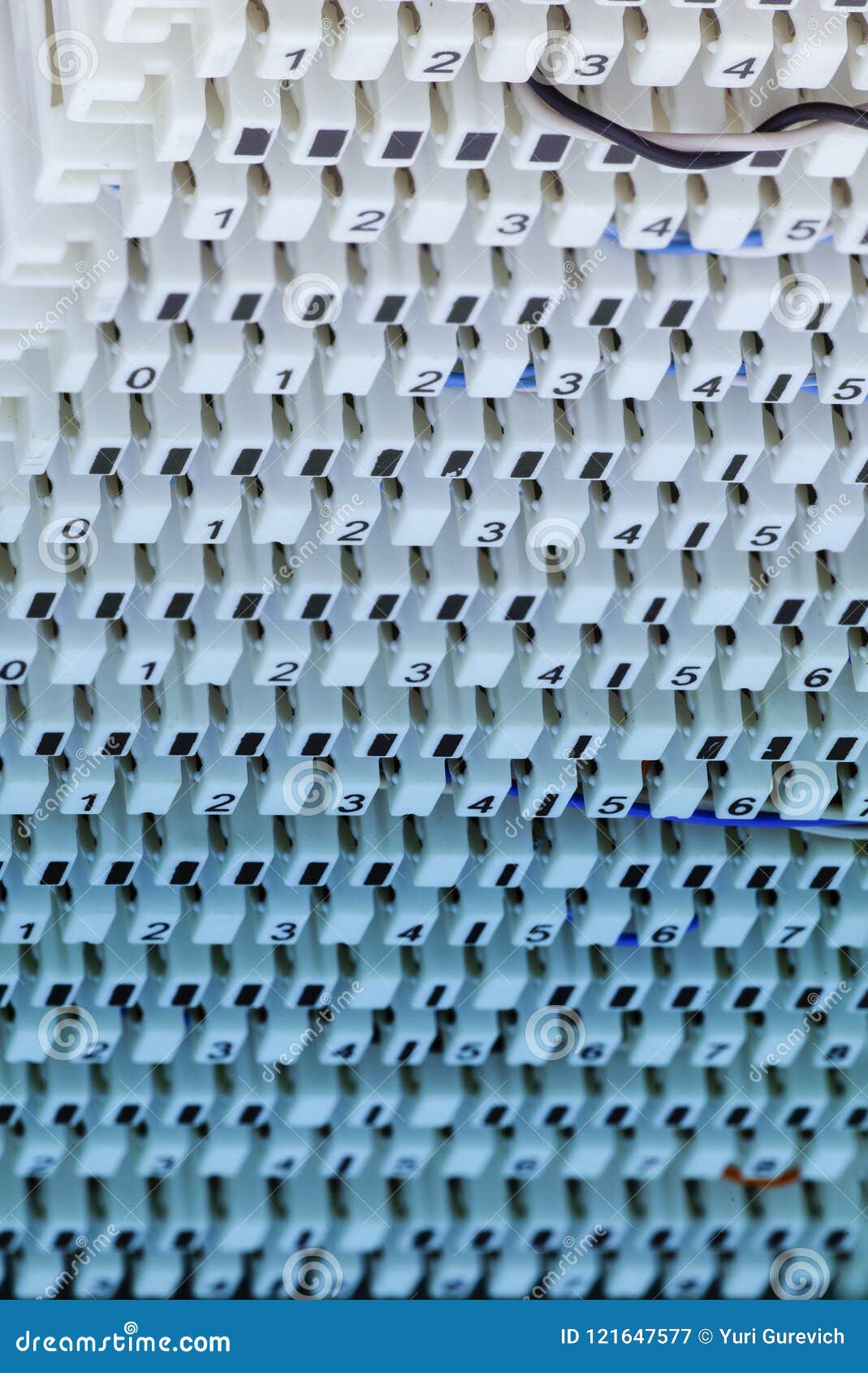 Commutation Field of the Switch Stock Image - Image of cable ...