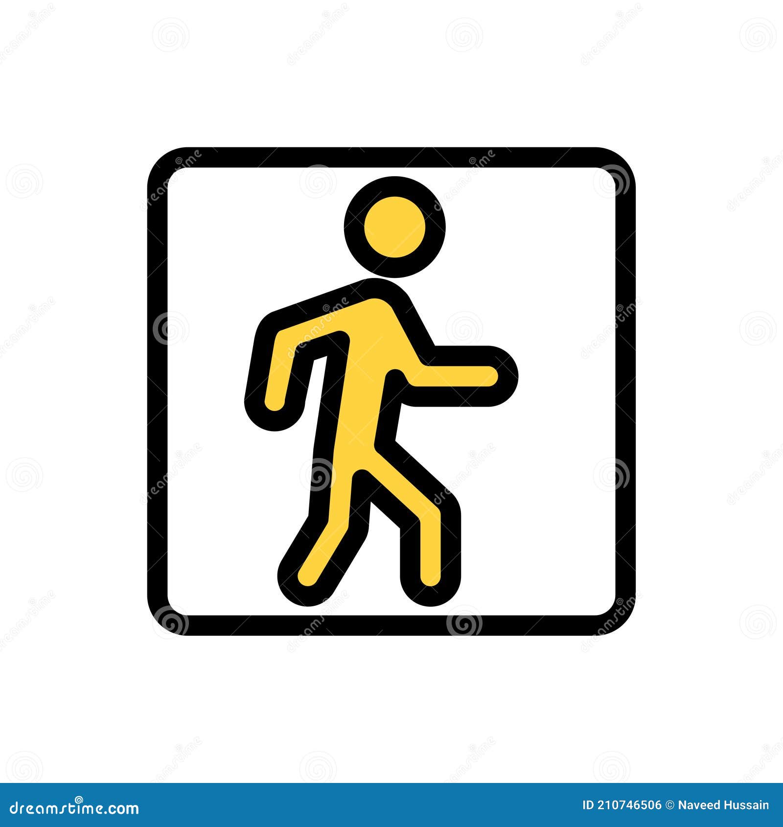 Commute stock vector. Illustration of banner, walk, alert - 210746506