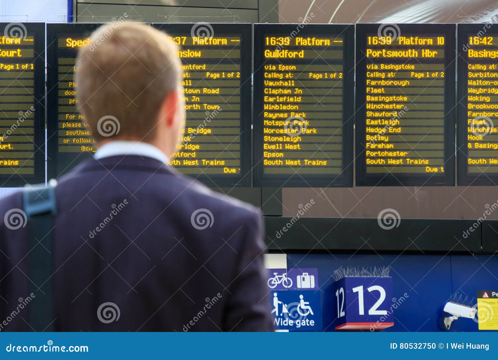 Commuter Checking Timetables Stock Photo - Image of look, network: 80532750