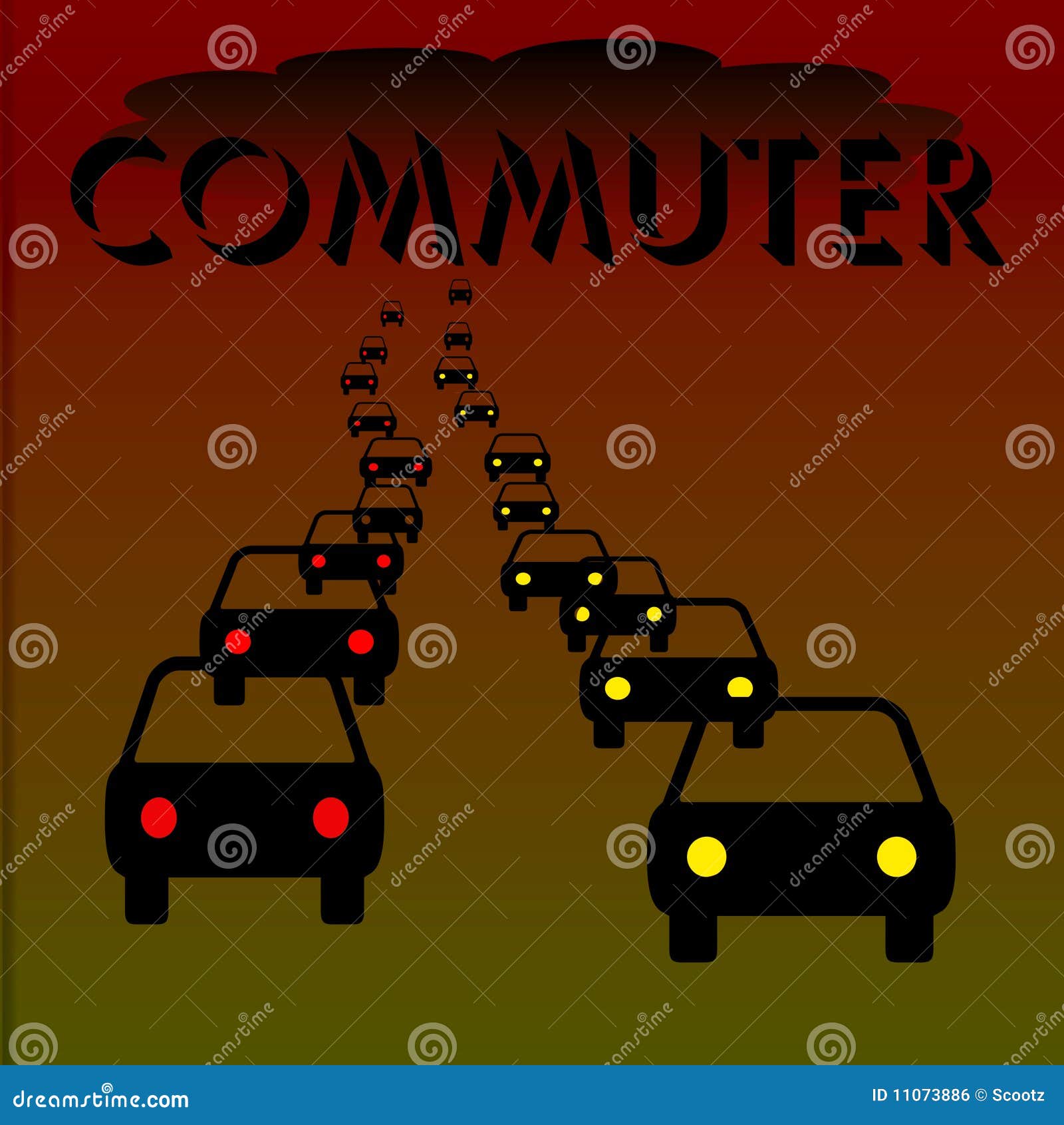 Commuter illustration stock illustration. Illustration of stress - 11073886