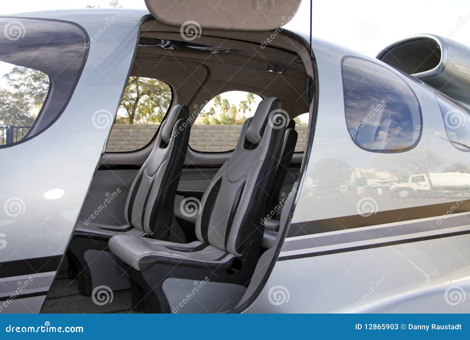Luxury Commuter Jet Aircraft Cabin Seating Royalty-Free Stock Image ...
