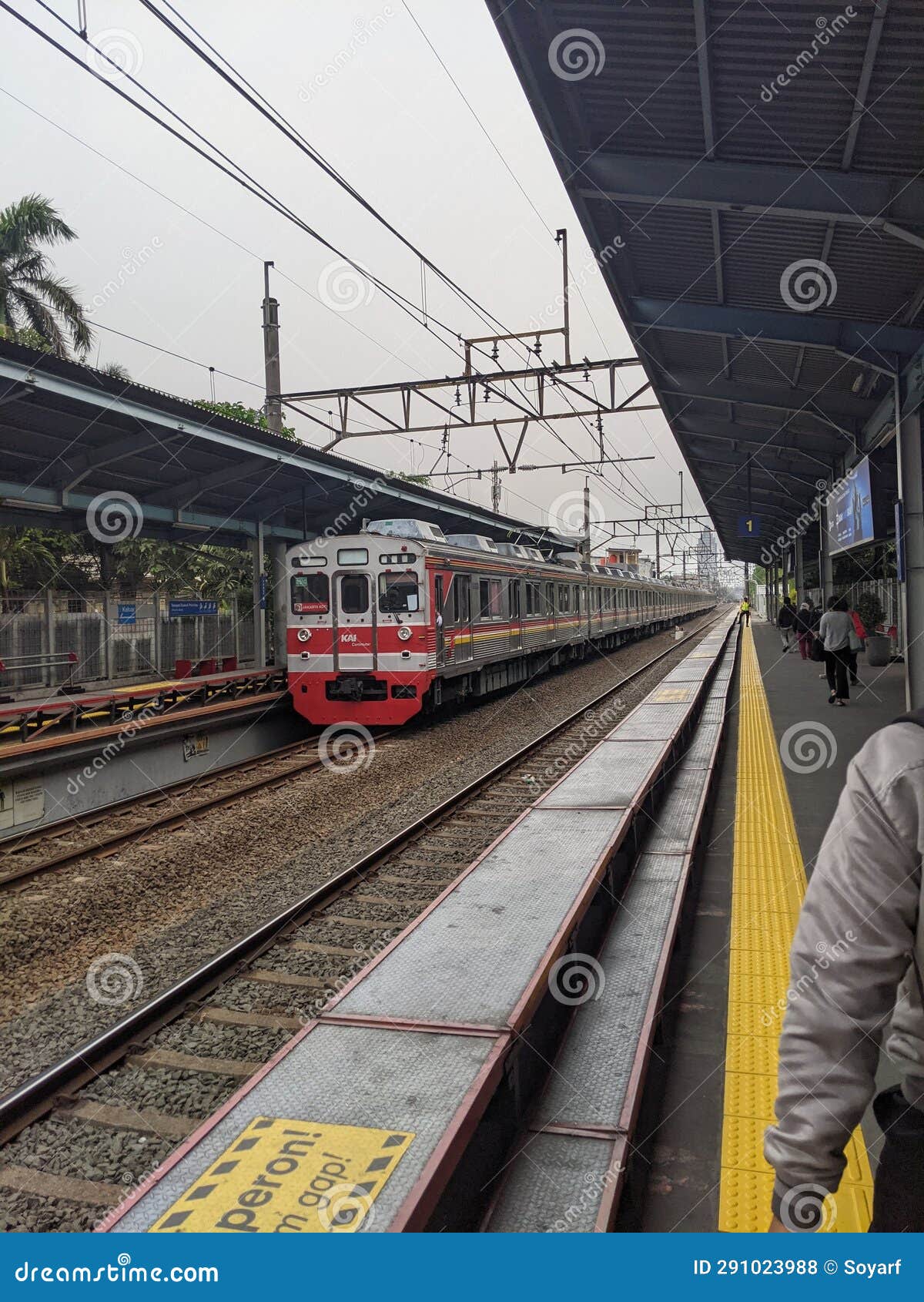 Commuter Line is Public Transportation in Jakarta Editorial Stock Photo ...