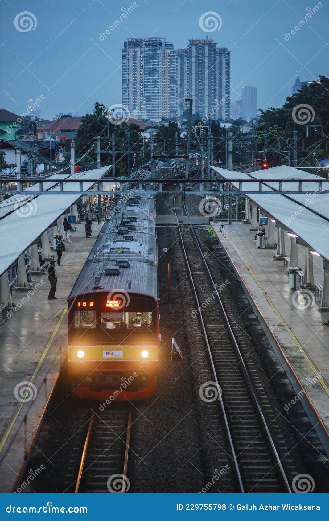 Commuter Line Station editorial stock photo. Image of line - 229755798