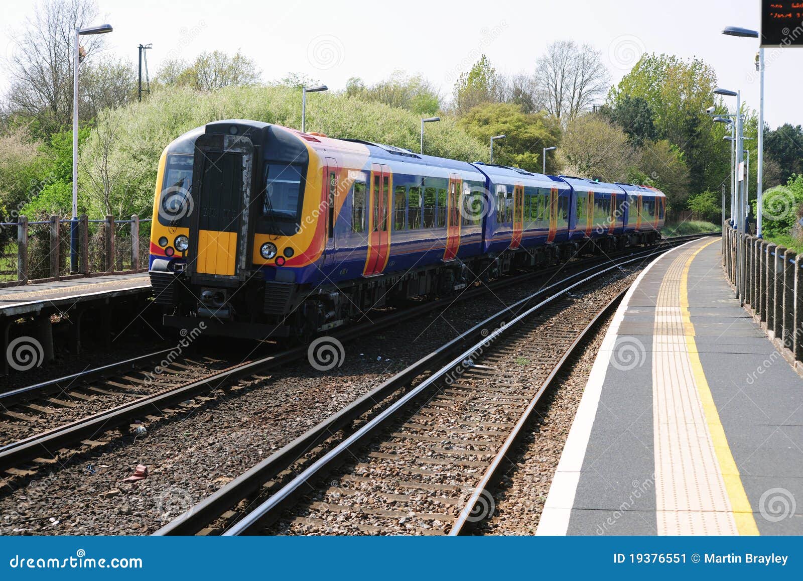 Commuter train stock image. Image of link, treveler, rail - 19376551