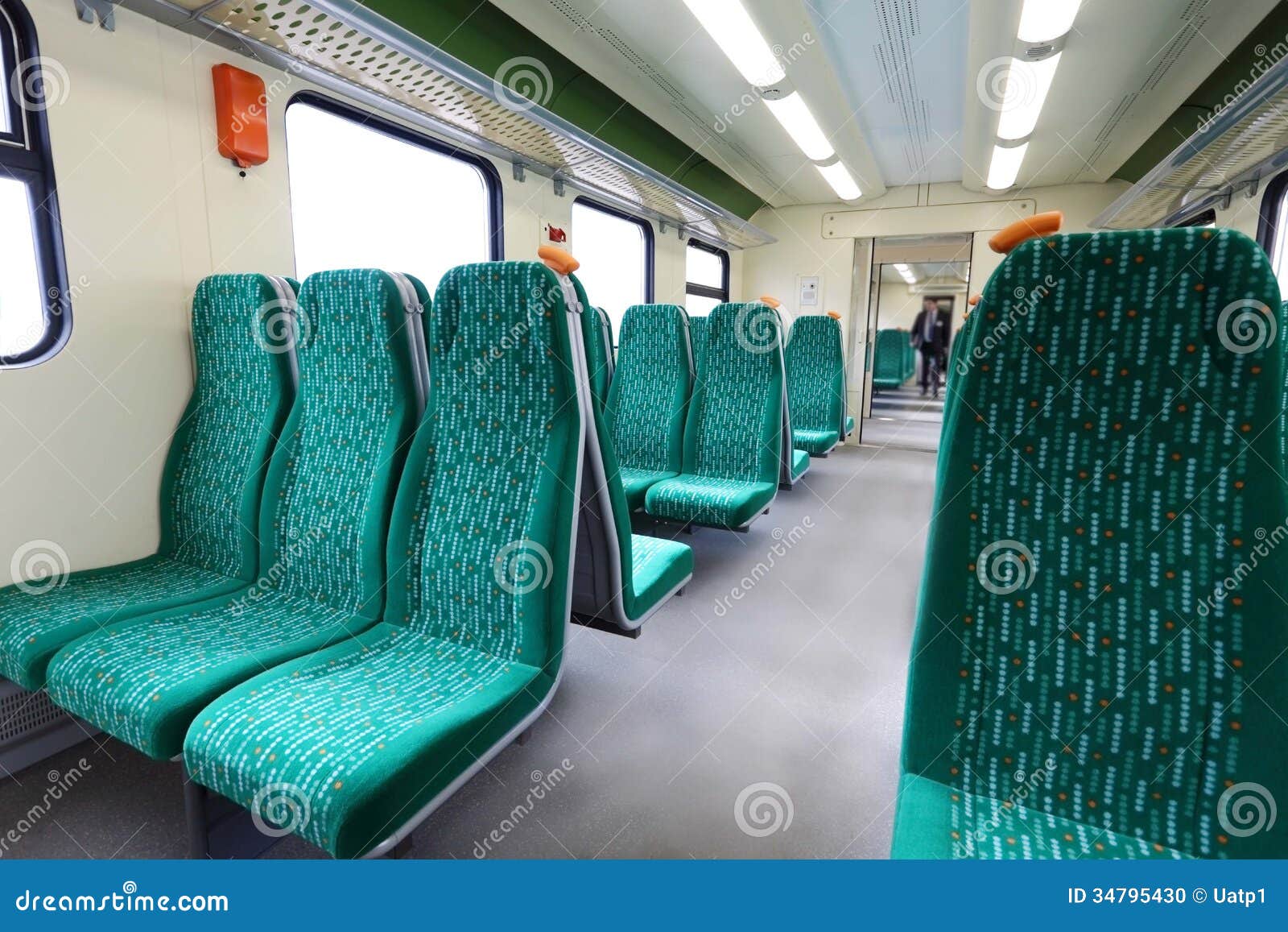 Commuter train stock photo. Image of interior, subway - 34795430