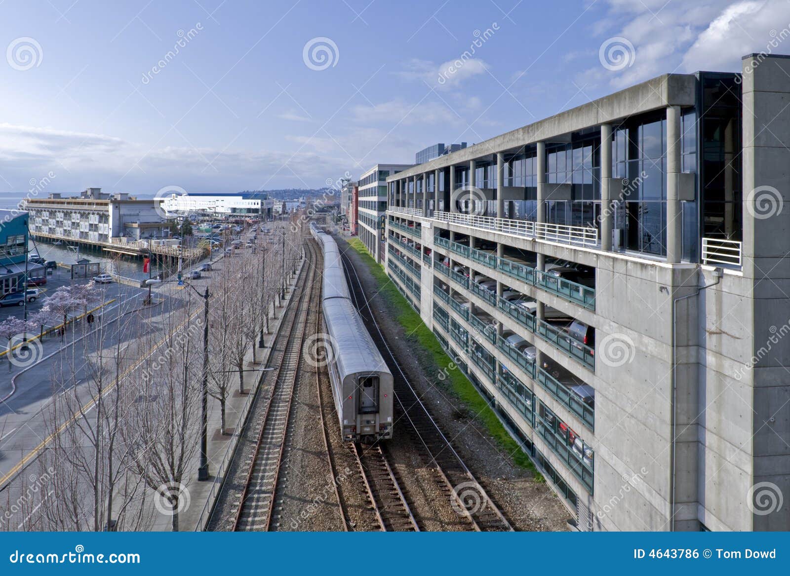 Commuter Train stock photo. Image of waterfront, view - 4643786
