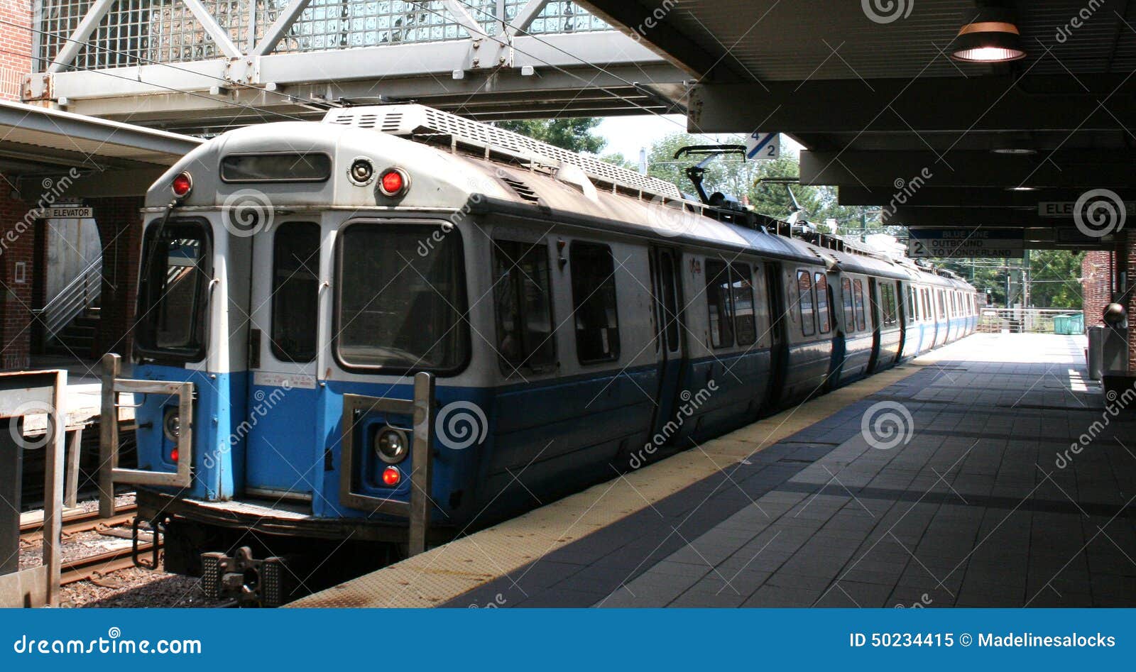 Commuter train arriving stock image. Image of commuter - 50234415