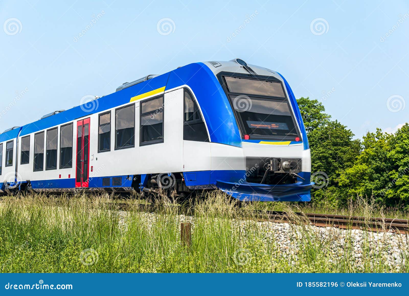 Commuter Train, Develops Speed . Stock Photo - Image of europe, high ...