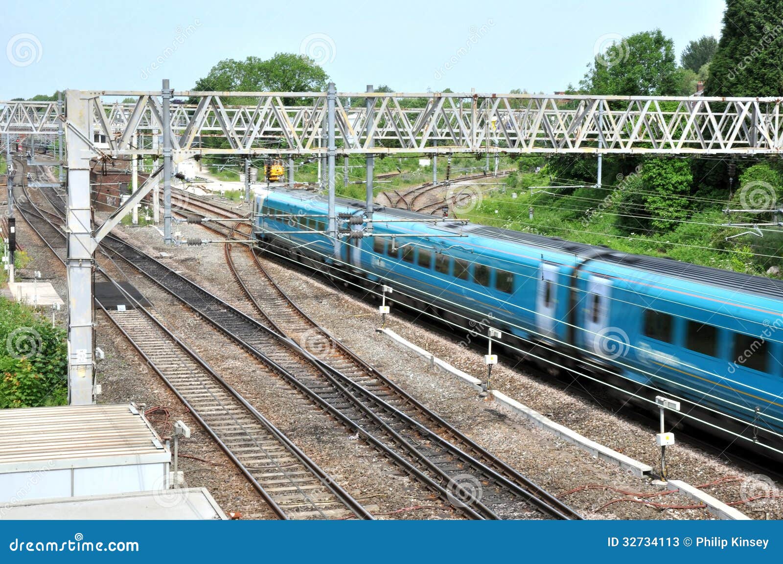 Commuter Train stock image. Image of commute, electric - 32734113