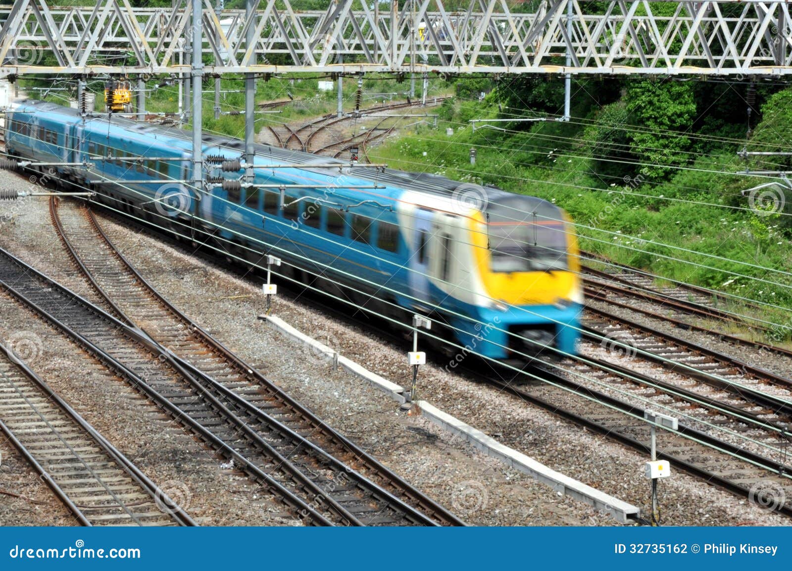 Commuter Train stock photo. Image of commute, power, commuter - 32735162