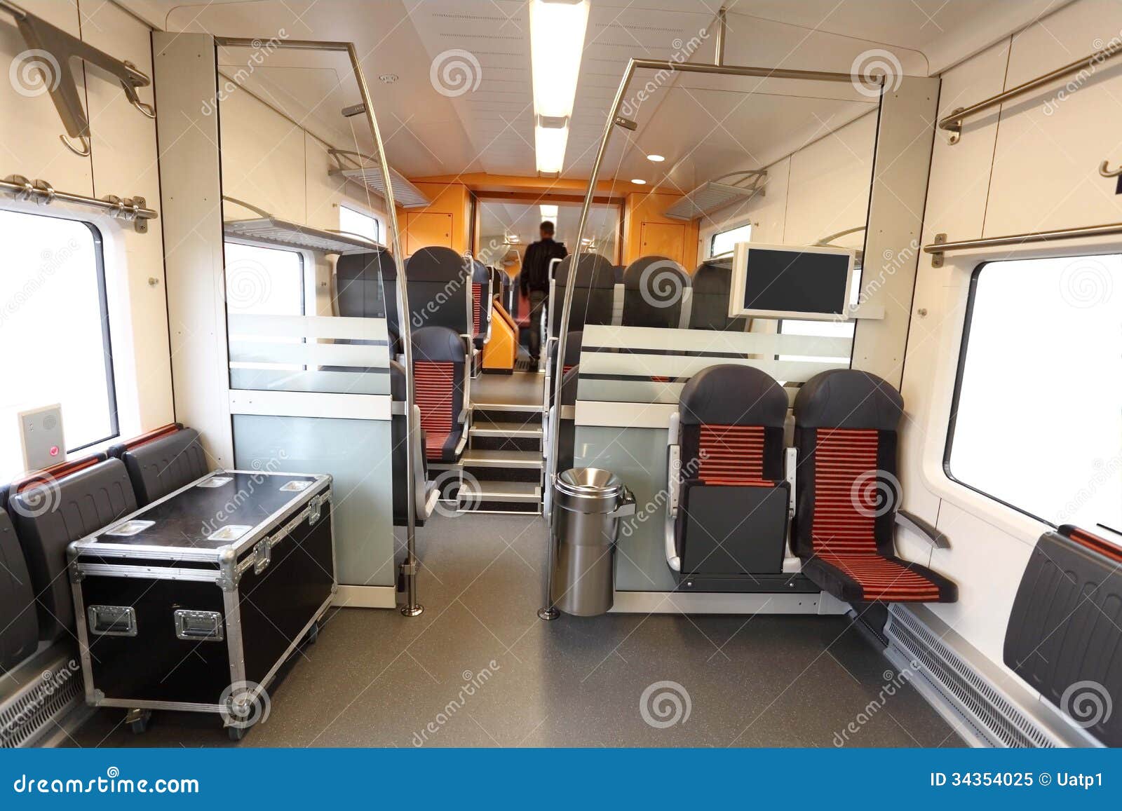 Commuter train stock image. Image of inside, local, interior - 34354025
