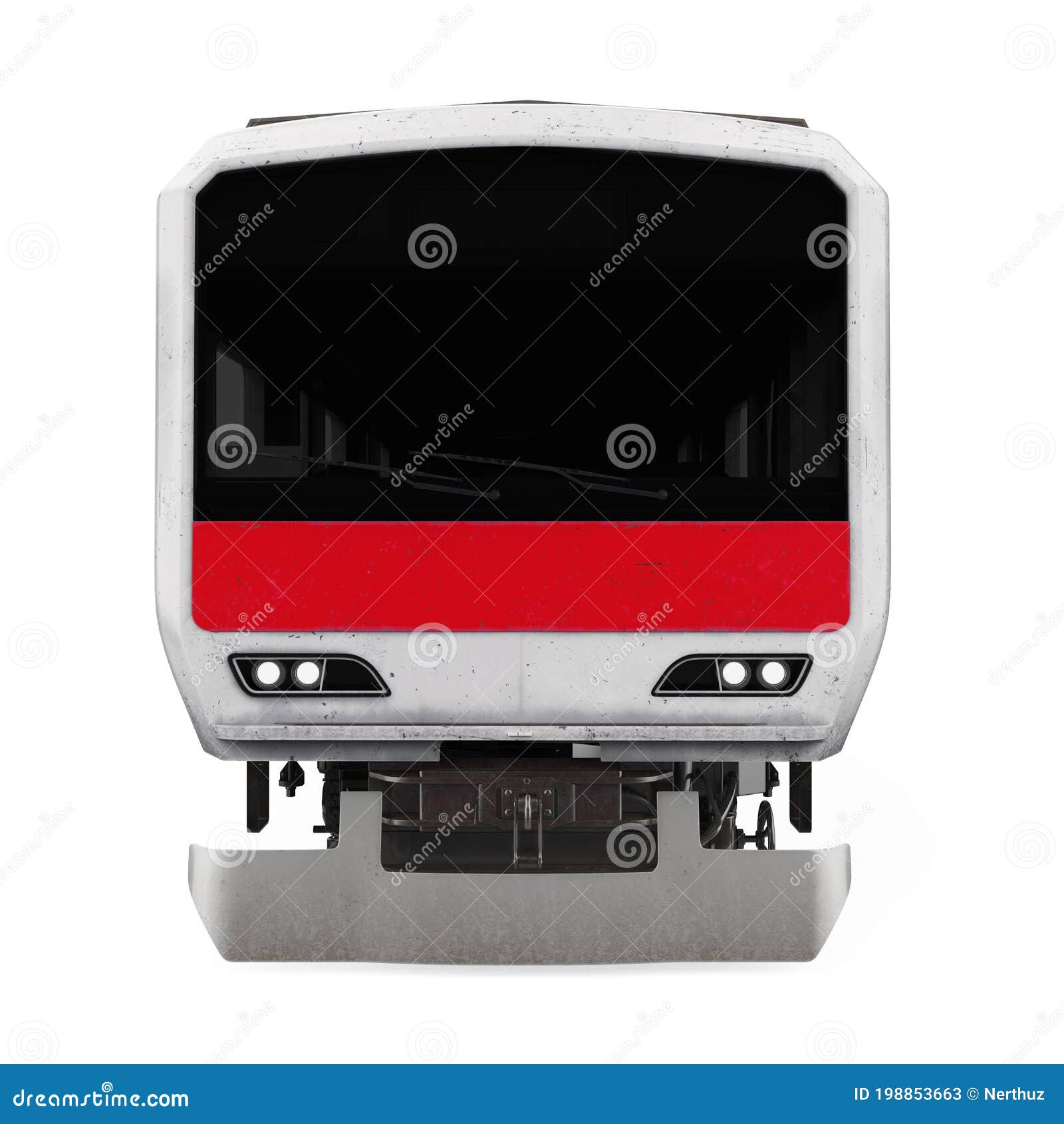 Commuter Train Isolated stock illustration. Illustration of city ...